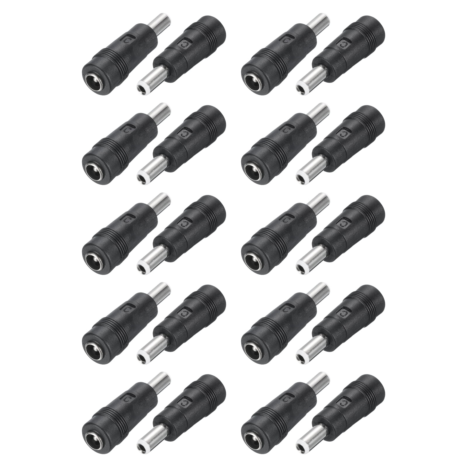 Uxcell 5.5x2.1mm Female Jack to 5.5x2.5mm Male DC Power Connector Adapter, 20Pcs - Walmart.com