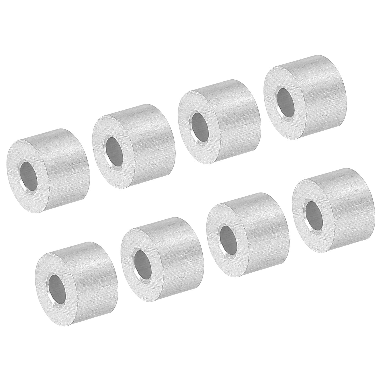 Uxcell 5/64"/2mm Wire Rope Stop Sleeve,Aluminum Crimping Loop Sleeve ...