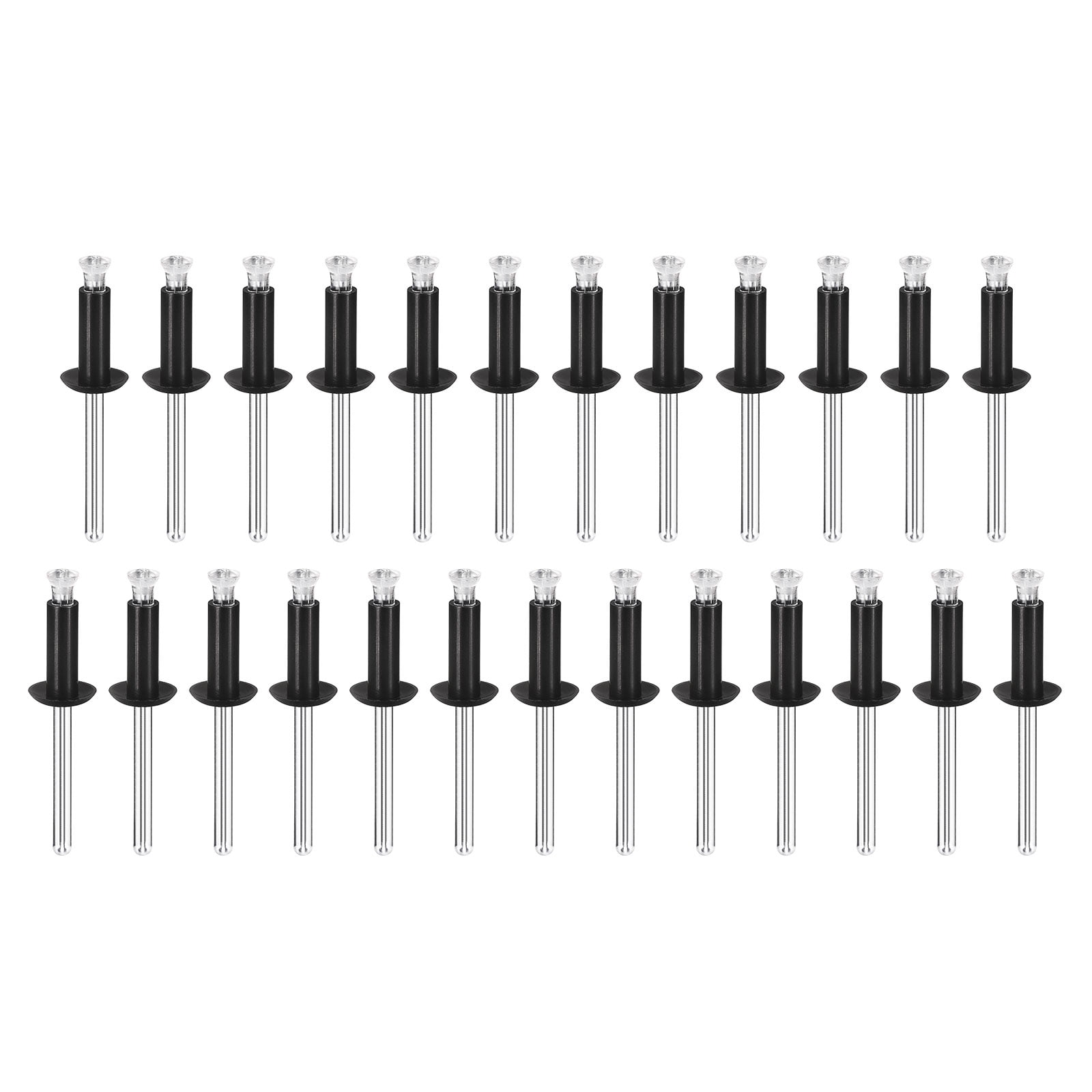 Uxcell 5.6mm x 15.9mm Nylon Blind Rivets for PC Board Bumper Trim ...