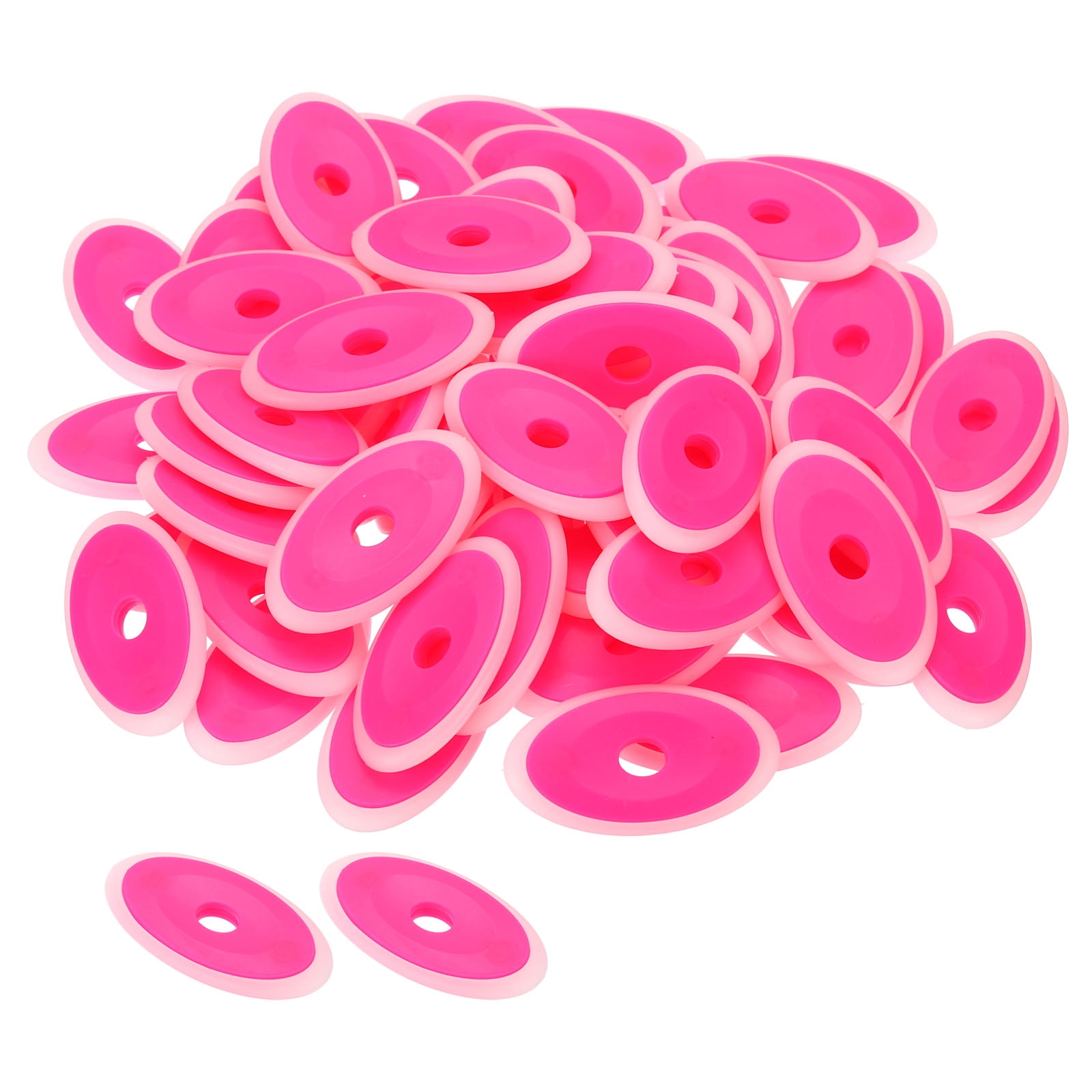 Uxcell 5.6x3.2cm Erasable Pen Eraser, 60 Pack Oval Hollow Eraser for ...