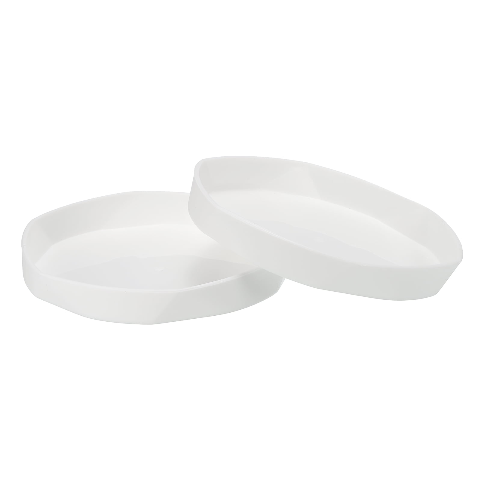 Uxcell 5.7" Plastic Hexagonal Round Planter Pot Saucer Flower Drip Tray ...