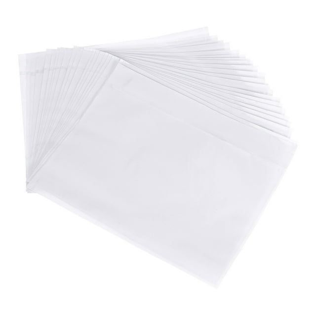 Uxcell 5.7x7" Clear Packing List Envelope, 50 Pack Self-Adhesive Side ...
