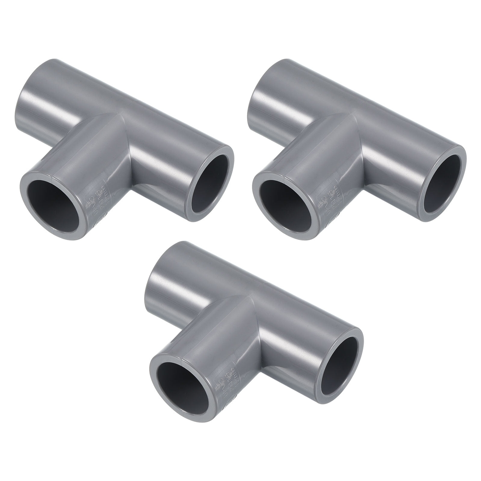 Uxcell 3 Way Tee Pipe Fittings Pack Joint Coupling Pipe Adapter for ...