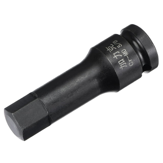Uxcell 5/8" Impact Hex Bit Socket, 1/2" Square Drive 78mm Length CR-MO SAE Sizes - Walmart.com