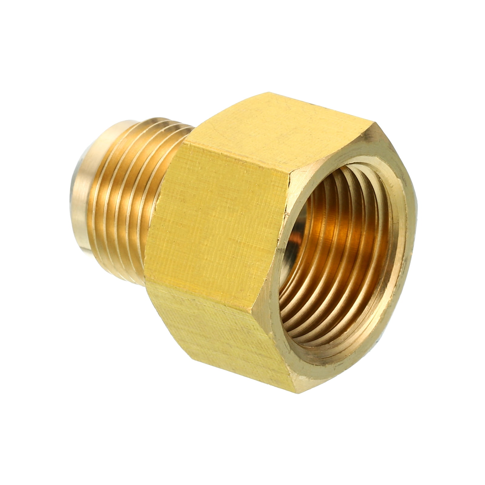 Uxcell Flare Connector SAE 45 Degree Flare Brass Adapter Flare Pipe Fitting 5/8 inch Female ...