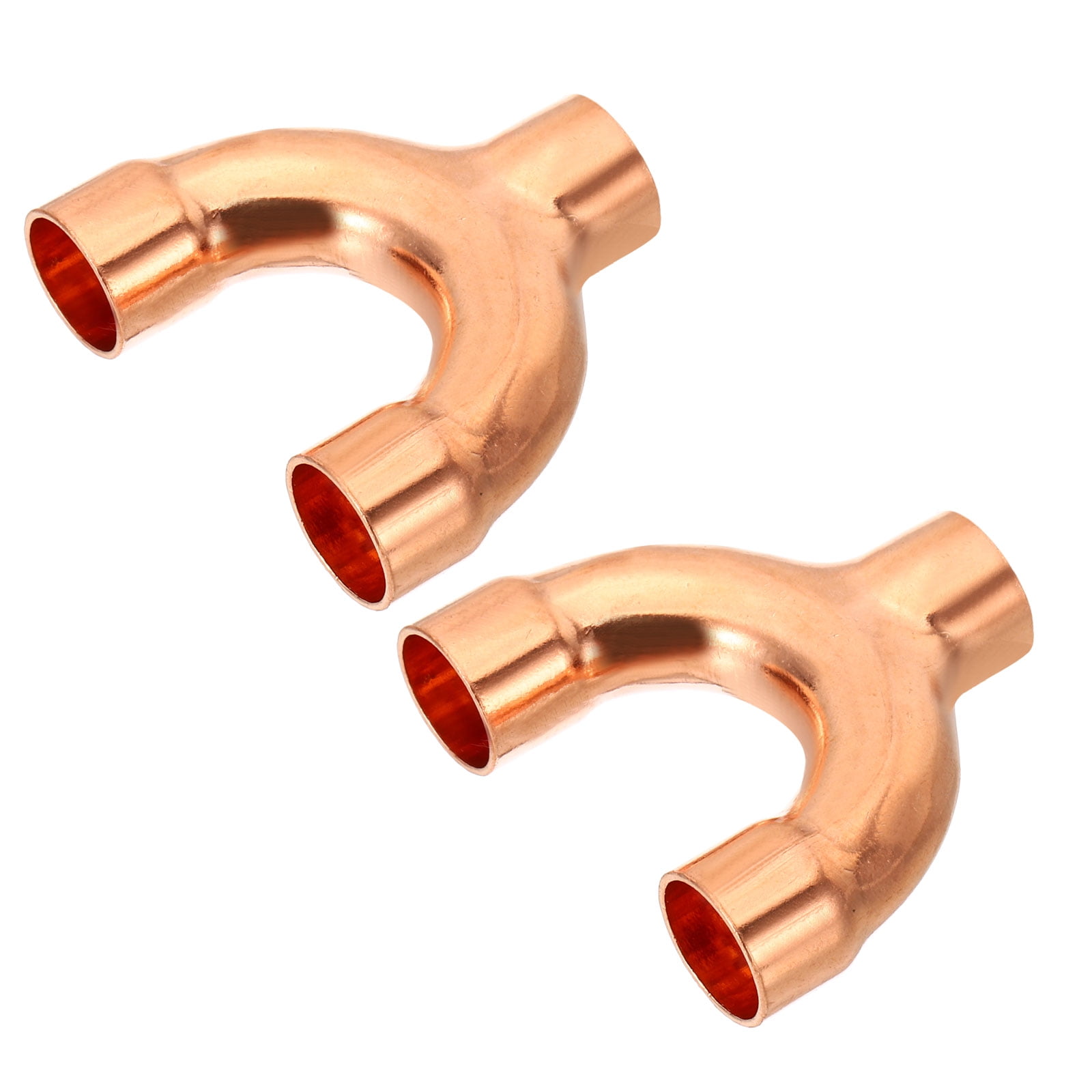 Uxcell 5/8 Inch ID Copper Fitting, 2 Pcs 3 Way Y Type 99.9% Pure Copper ...