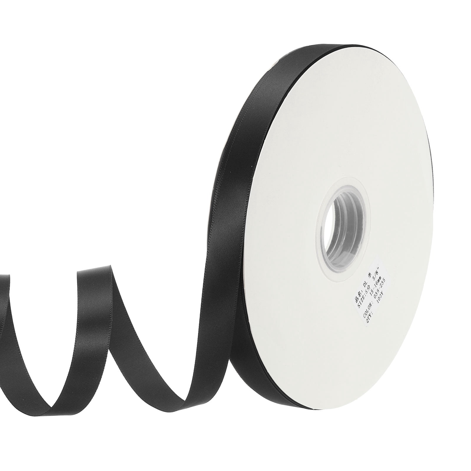 Uxcell 5/8 Inch x 100 Yard Satin Ribbon, Solid Color Gift Wrapping ...