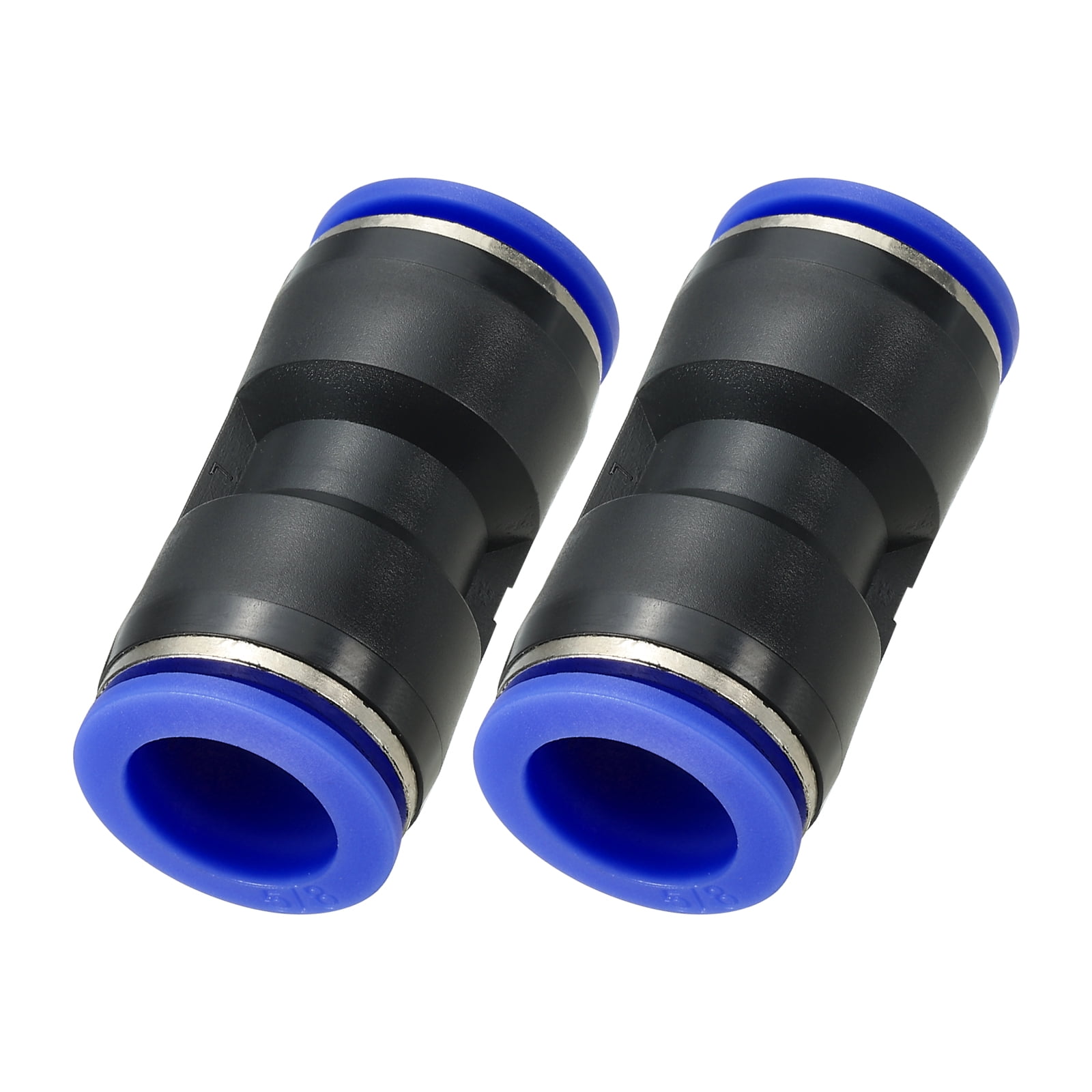 Uxcell 5/8 Inches Push to Connect Fittings, 2Pcs Plastic Air Line ...