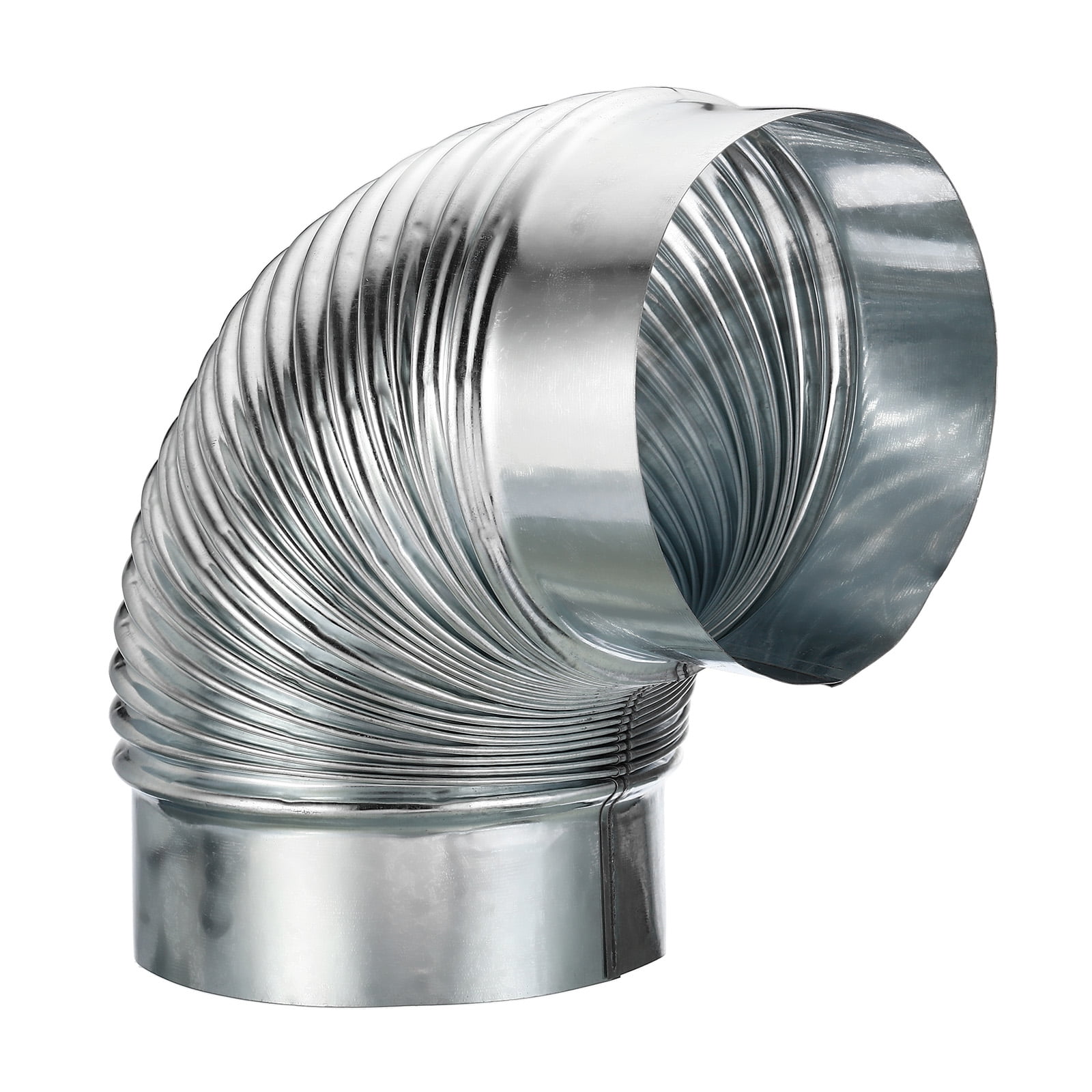 Uxcell 5.8" OD Elbow 90 Degree Duct Pipe Connector HVAC Galvanized Iron ...