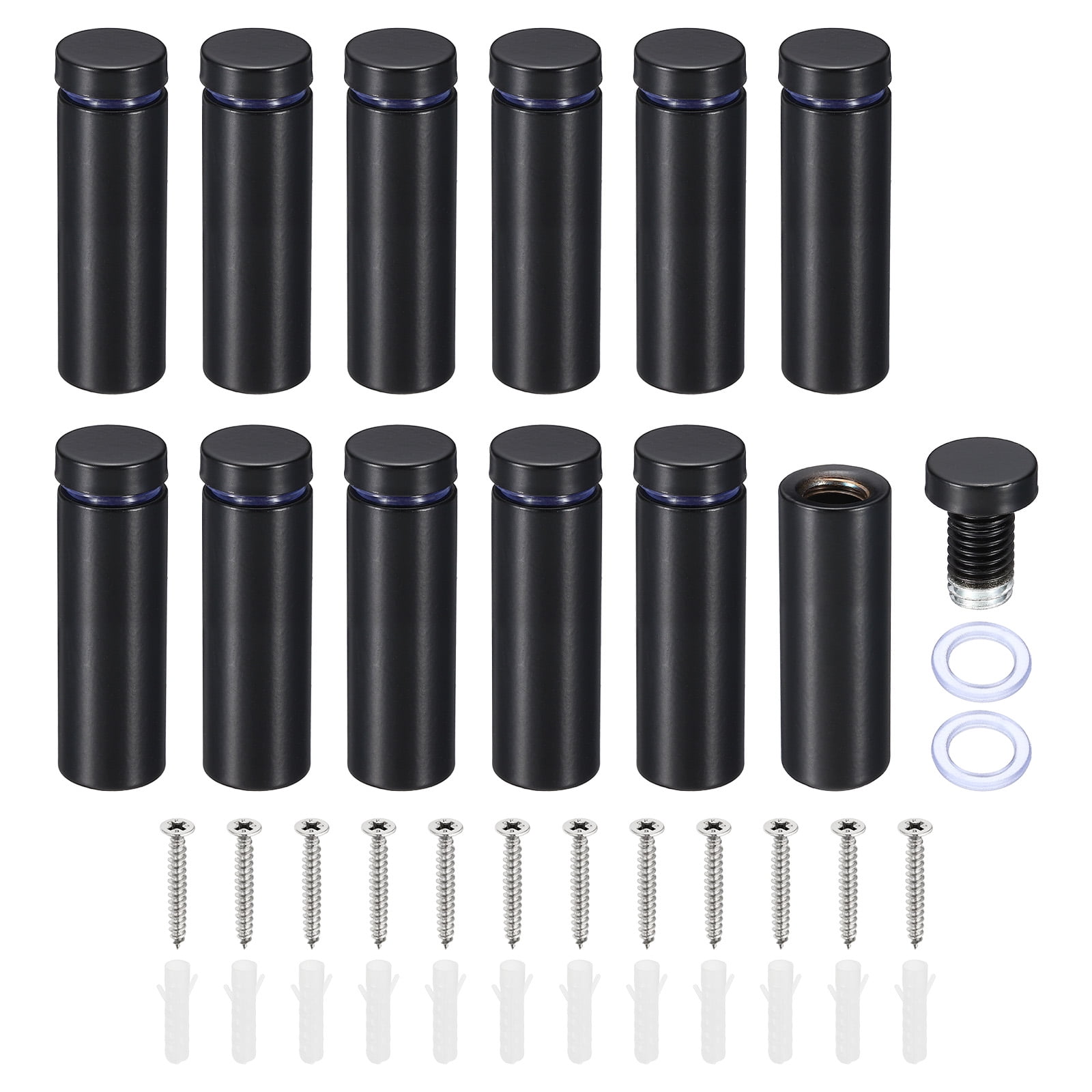 Uxcell 5/8 x 2 Inch Sign Standoff Screws, 12 Set Stainless Steel Wall ...