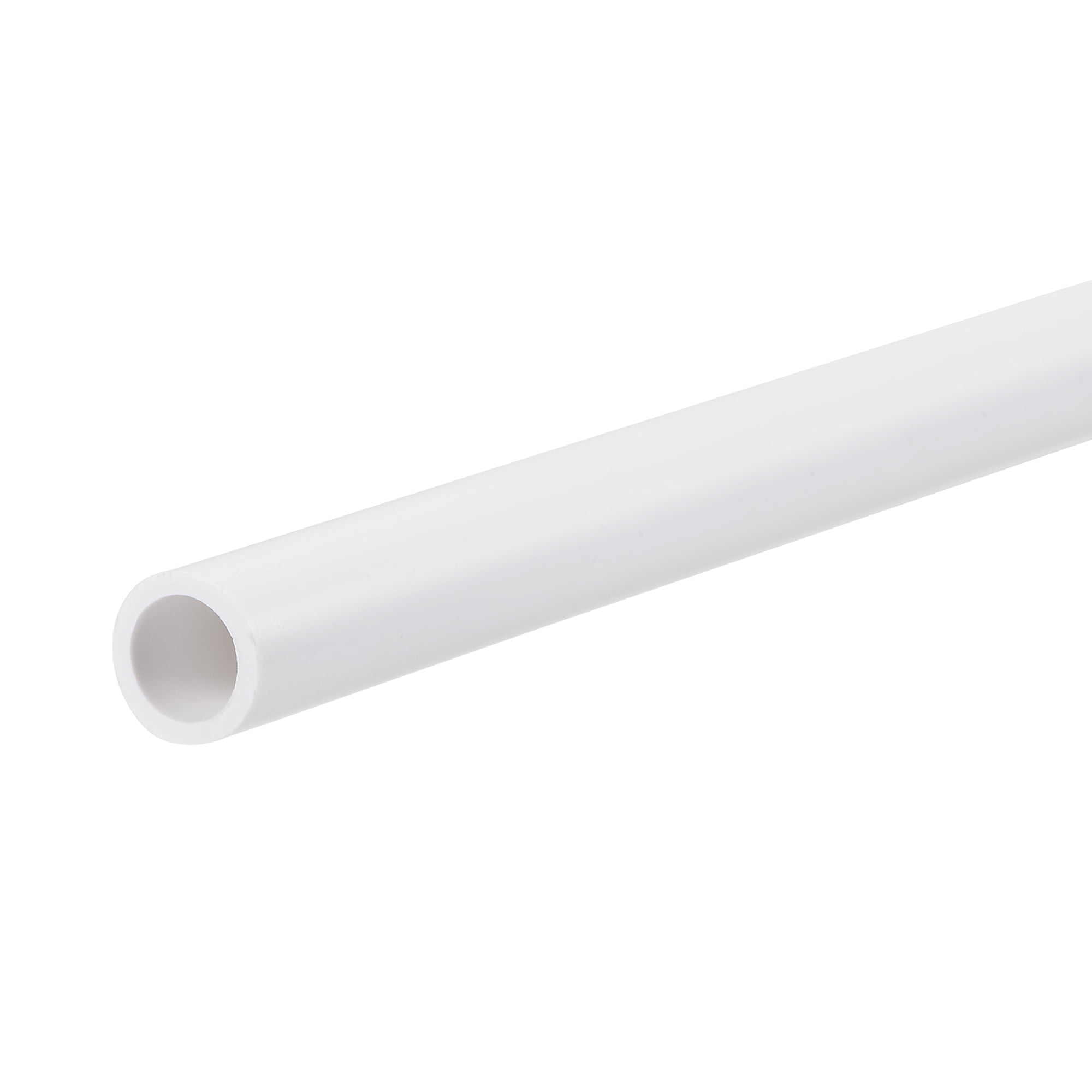 Uxcell 5.8mm ID 8mm OD 500mm White Pipe Round Rigid Plastic Tube for ...
