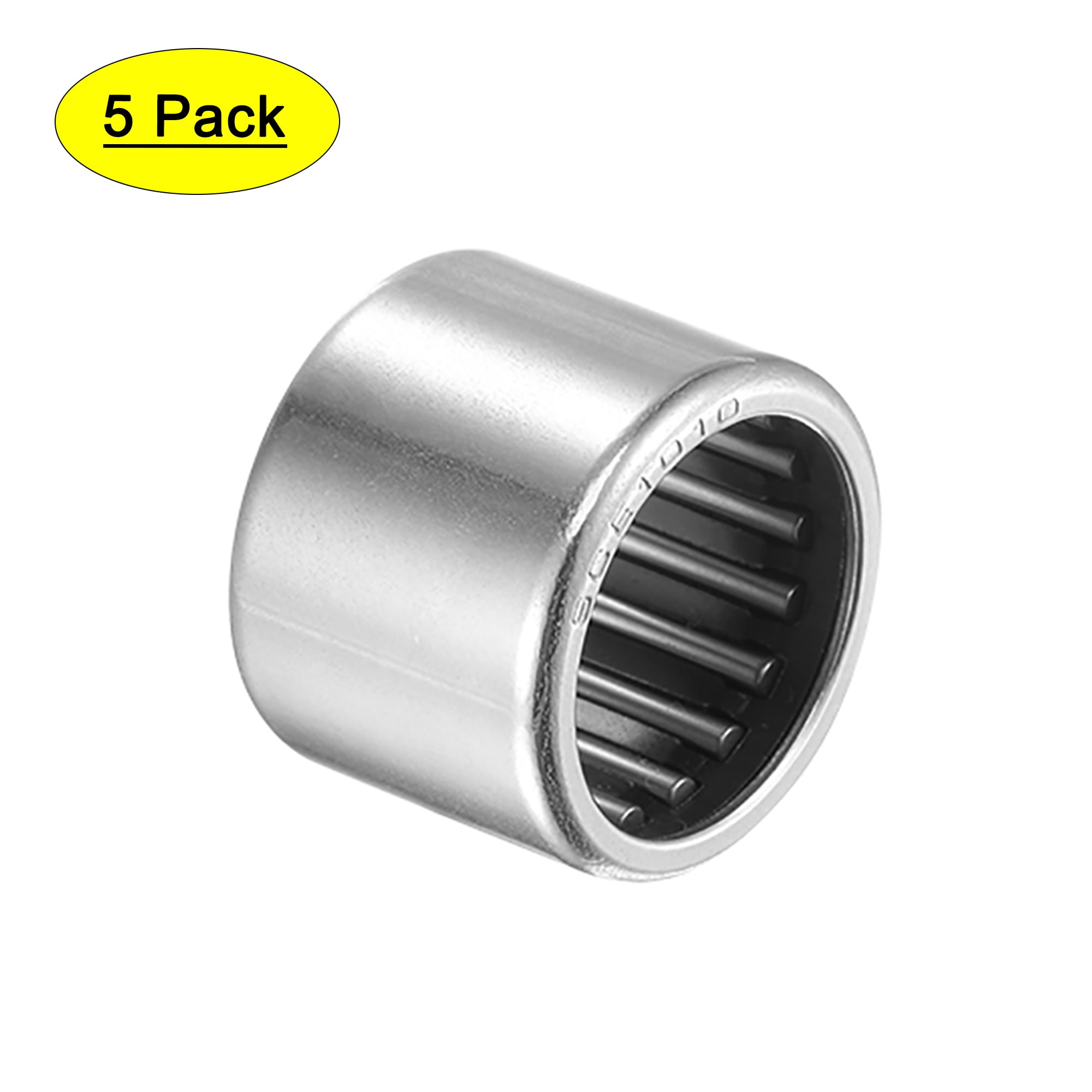 Uxcell 5/8x13/16x5/8" Needle Roller Bearings Full Complement Drawn Cup Steel Silver Tone 5pcs ...