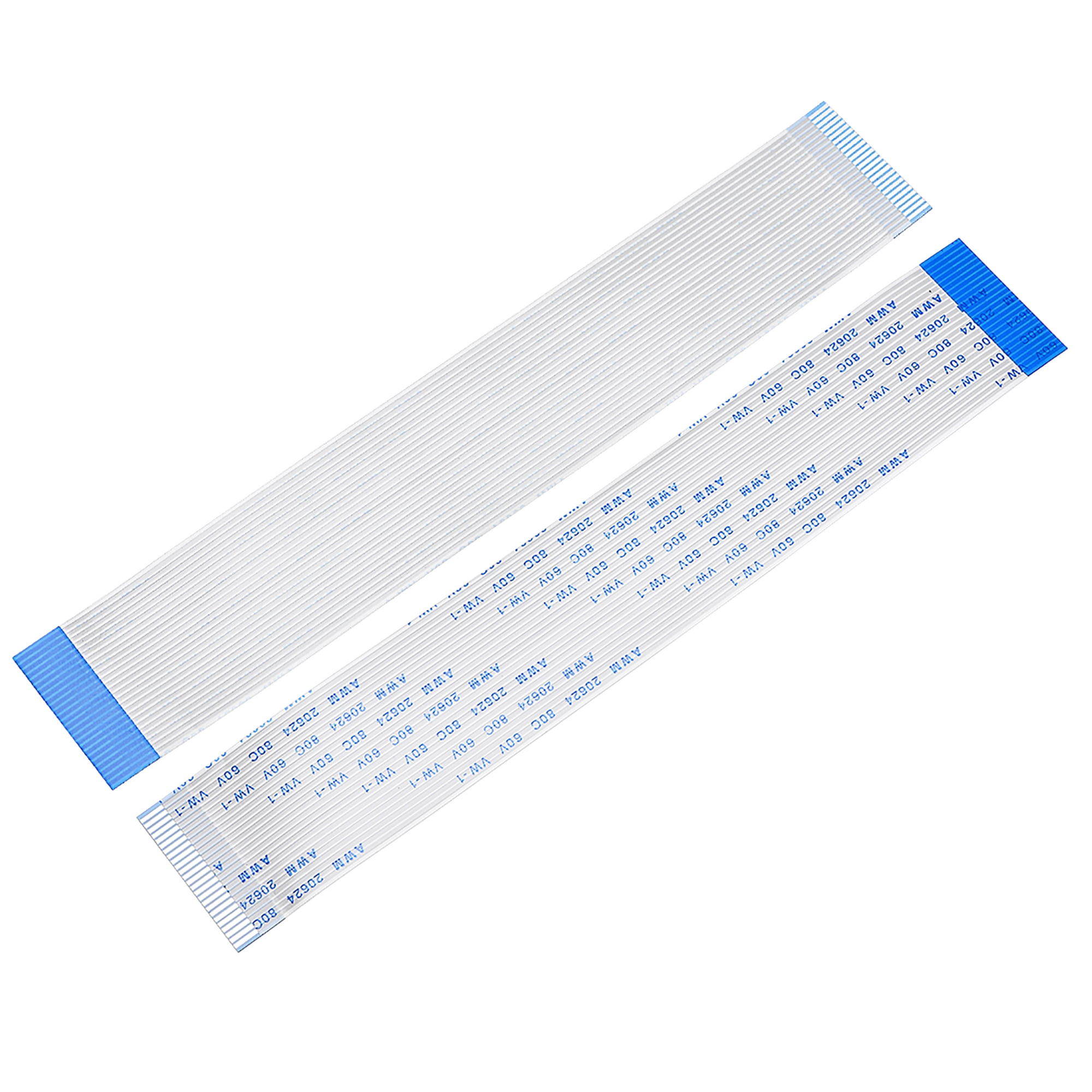 Uxcell 5.9" 0.03'' Pitch 24 Pins FPC FFC Flexible Ribbon Cable (A type ...