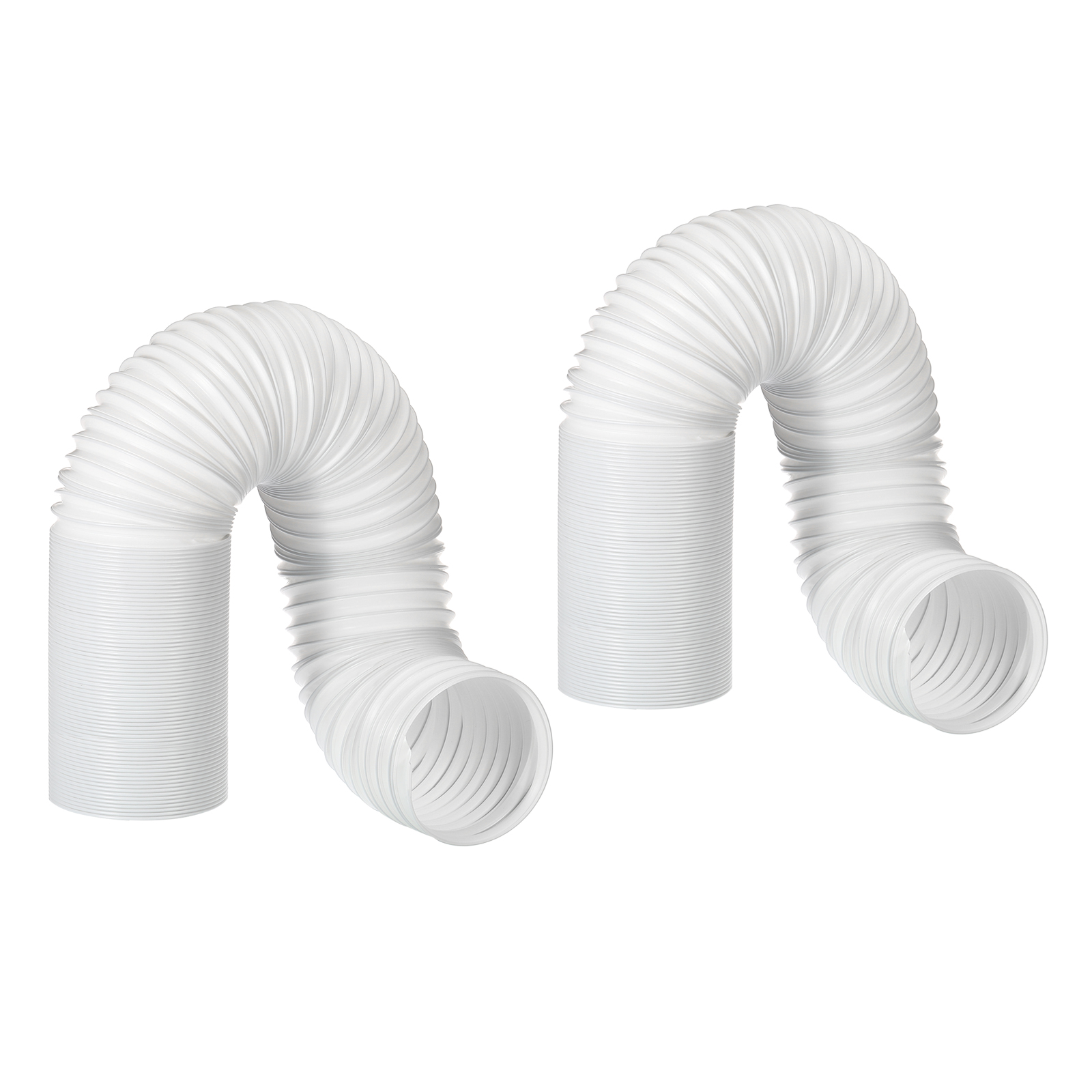 Uxcell 5.9 Inch x 59 Inch Anti-Clockwise Thread AC Vent Exhaust Tube ...