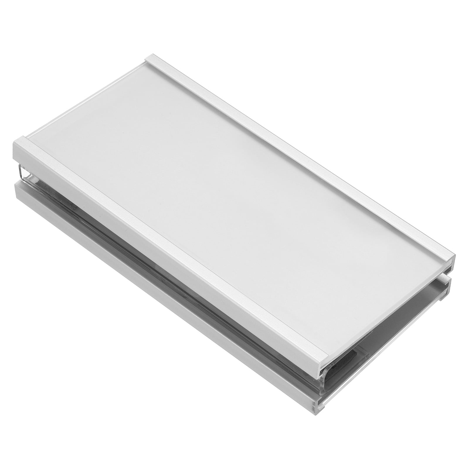 Uxcell 5.9 x 2.9inch Aluminum Name Plate Holder Hanging Double Side 0. ...