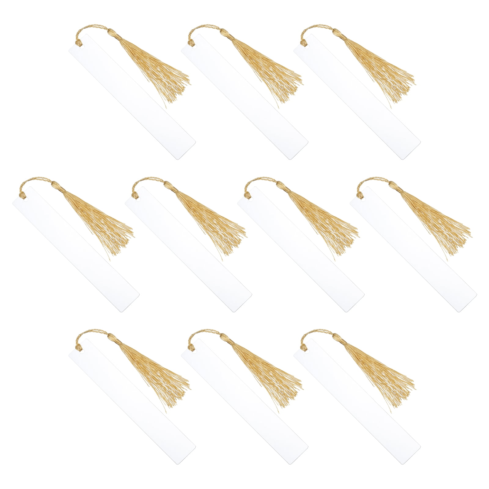 Uxcell 5.9"x1" Blank Acrylic Bookmark 30 Pack Rectangle Clear Book ...