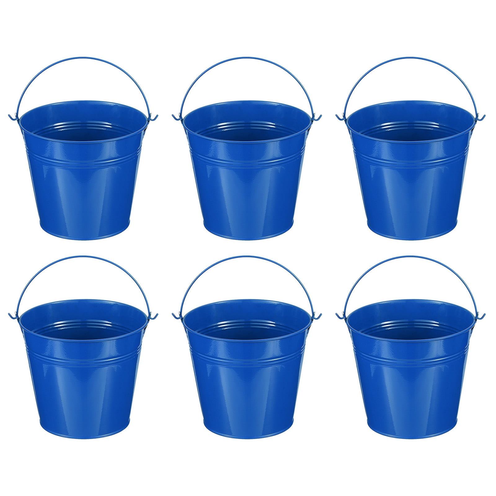 Small Metal Buckets with Handles, Mini Galvanized Bucket Colorful ...