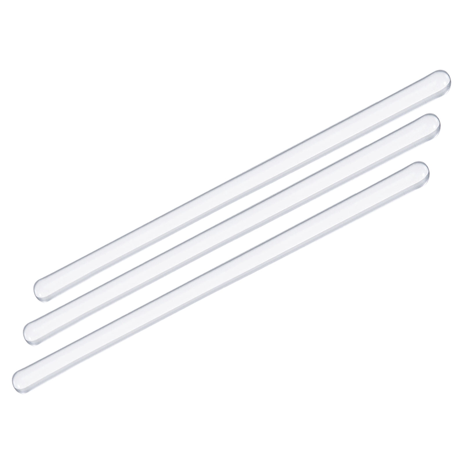 Uxcell 5.91" length 8mm Dia Borosilicate Glass Stick Stir Rod Mixing ...