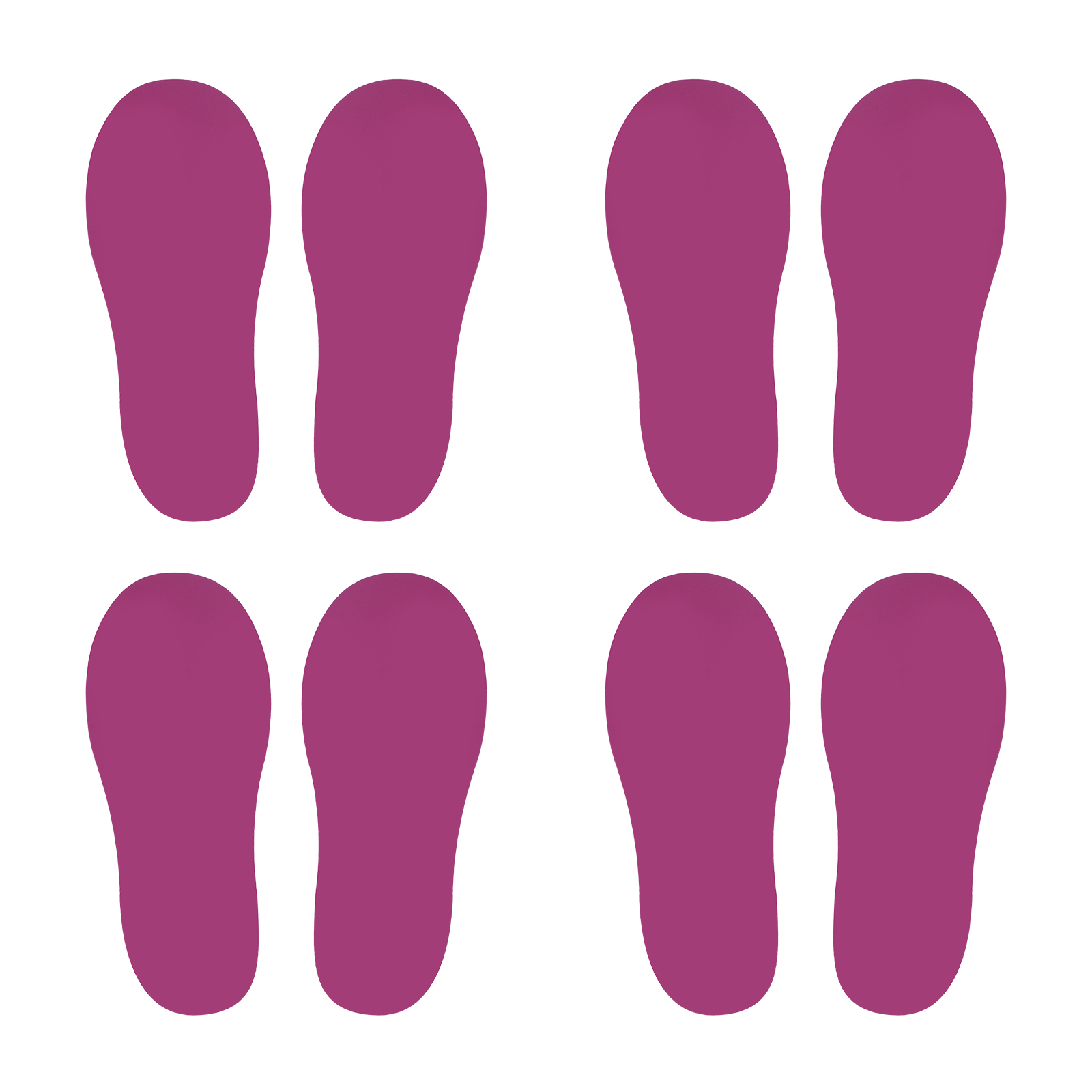 Uxcell 5.9x2.3" Footprints Floor Stickers Footprint Wall Stair Decal ...