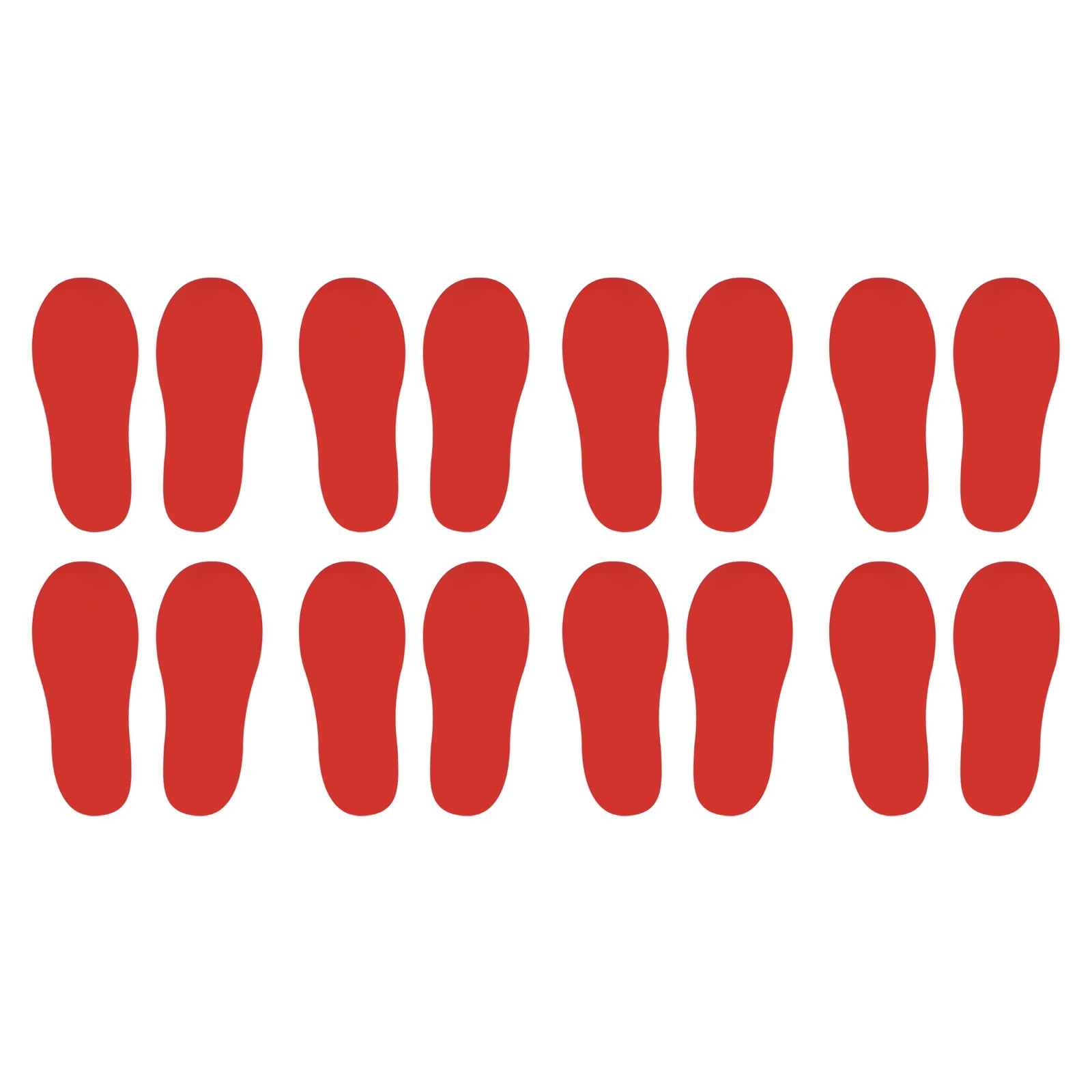 Uxcell 5.9x2.3" Footprints Floor Stickers Footprint Wall Stair Decal ...