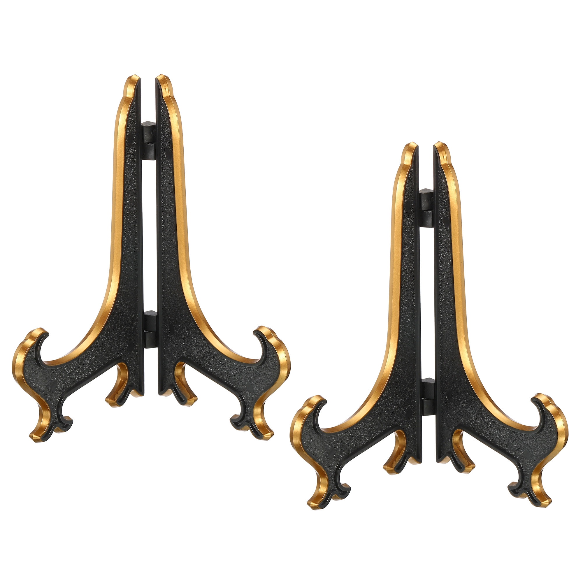 Uxcell 5" Acrylic Decorative Plate Stand Holder, 2 Pack Picture Easel ...