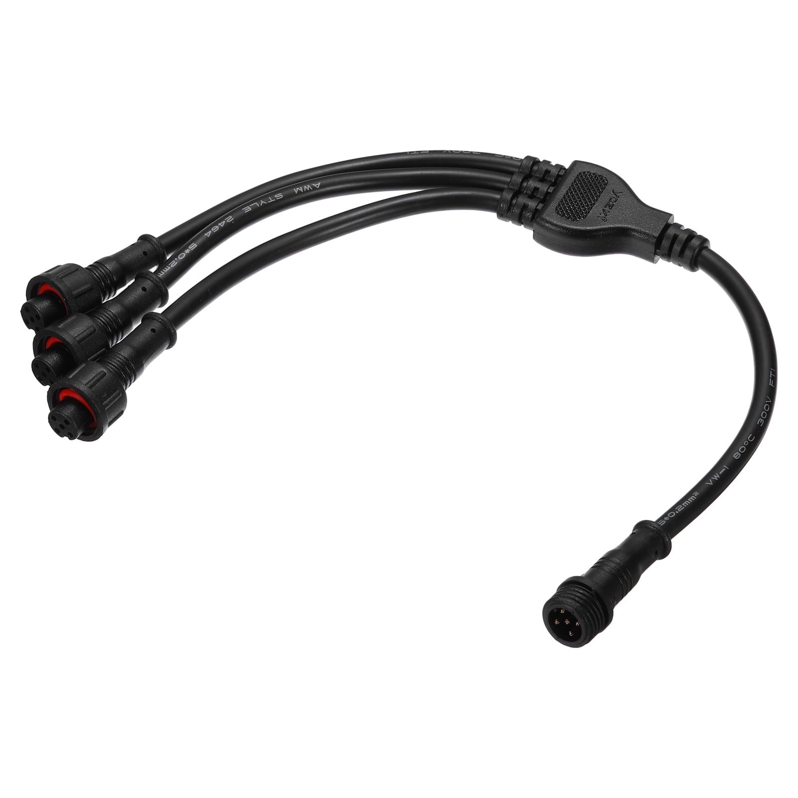 Uxcell 5-Core 5 Pin Y Splitter Connector, 30cm 24AWG IP65 Y Shape 1 ...