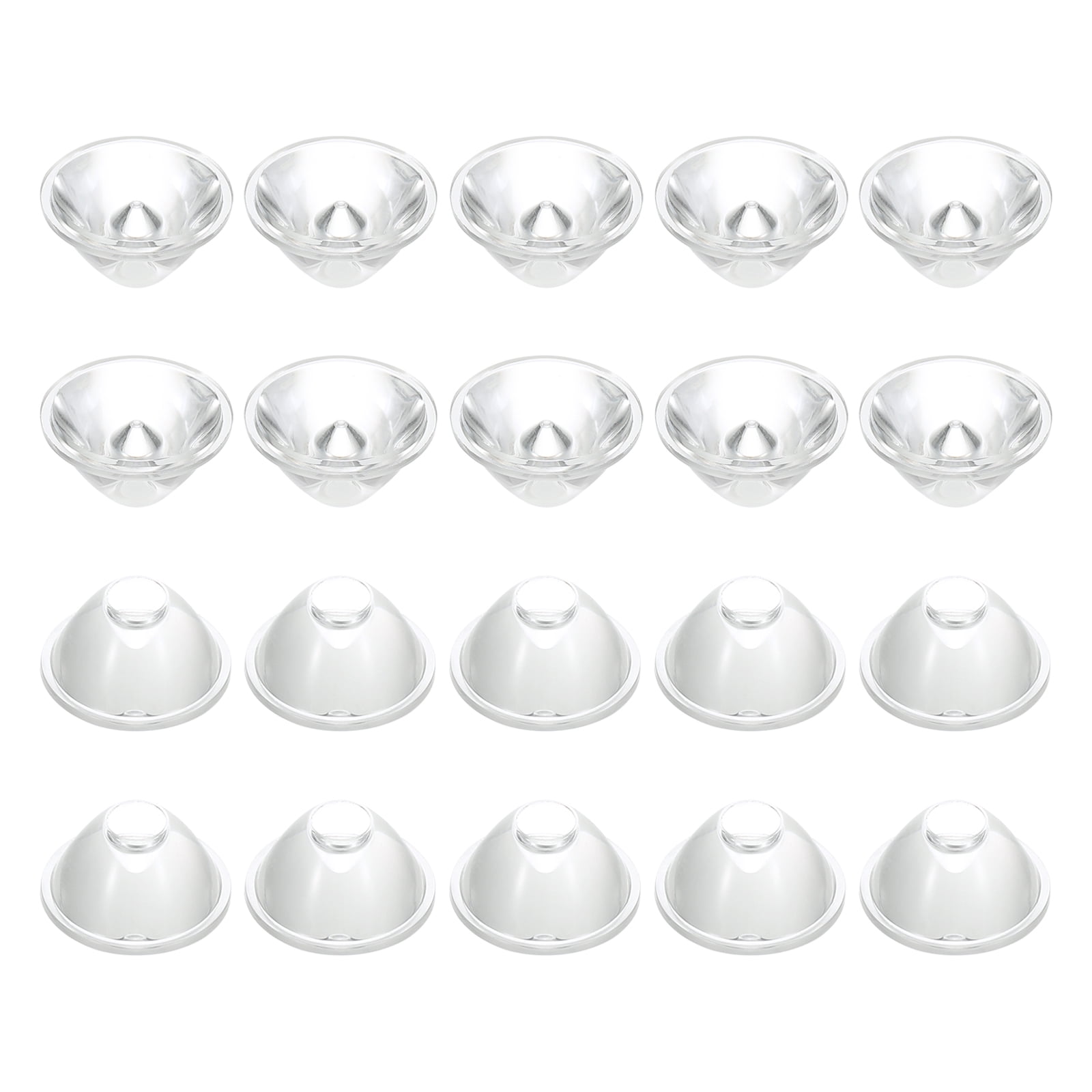 Uxcell 5 Degree 20mm High Power LED Lens, 20 Pcs LED Reflector ...