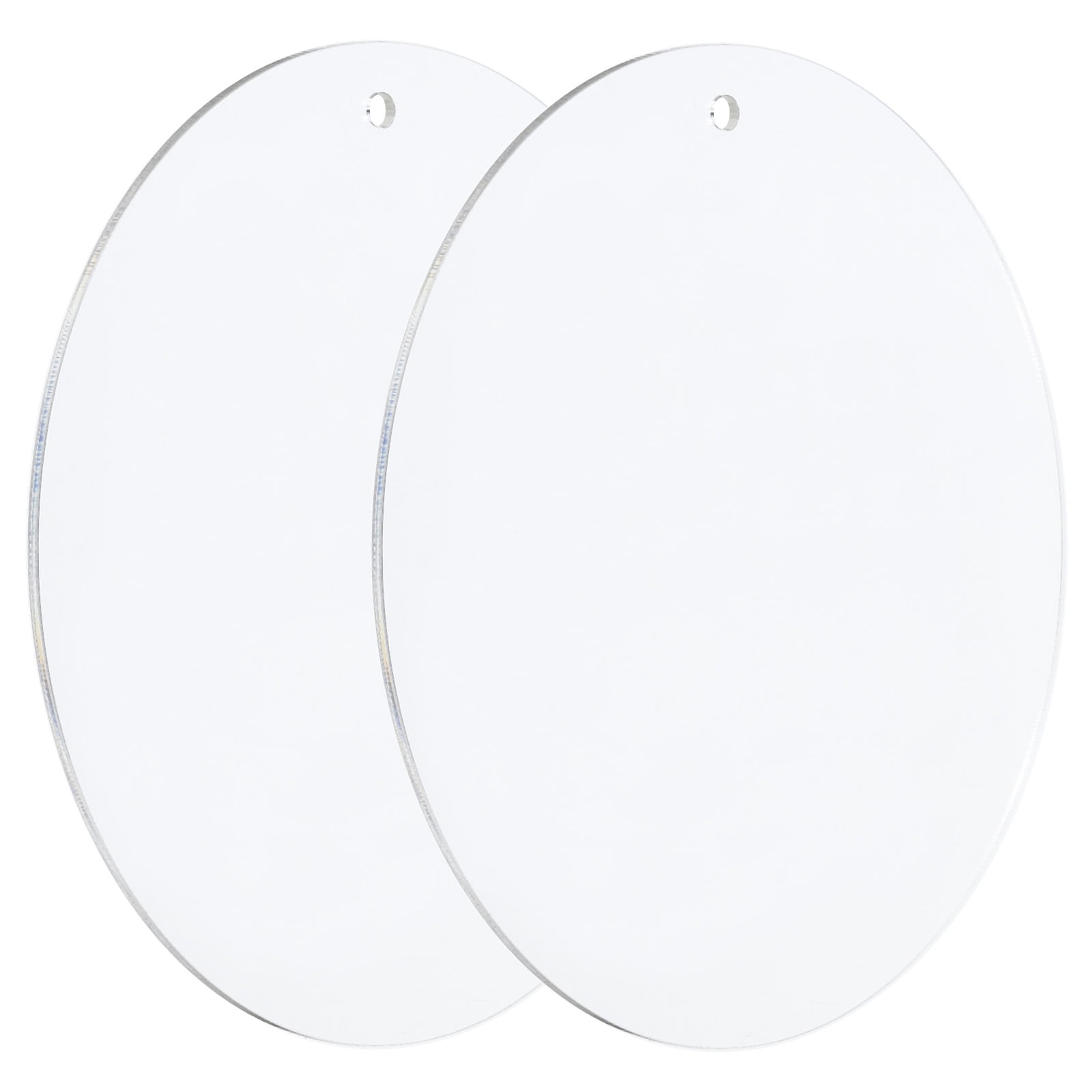 Uxcell 5" Dia. Acrylic Circles Round Clear Plastic Sheet Cake Disk ...
