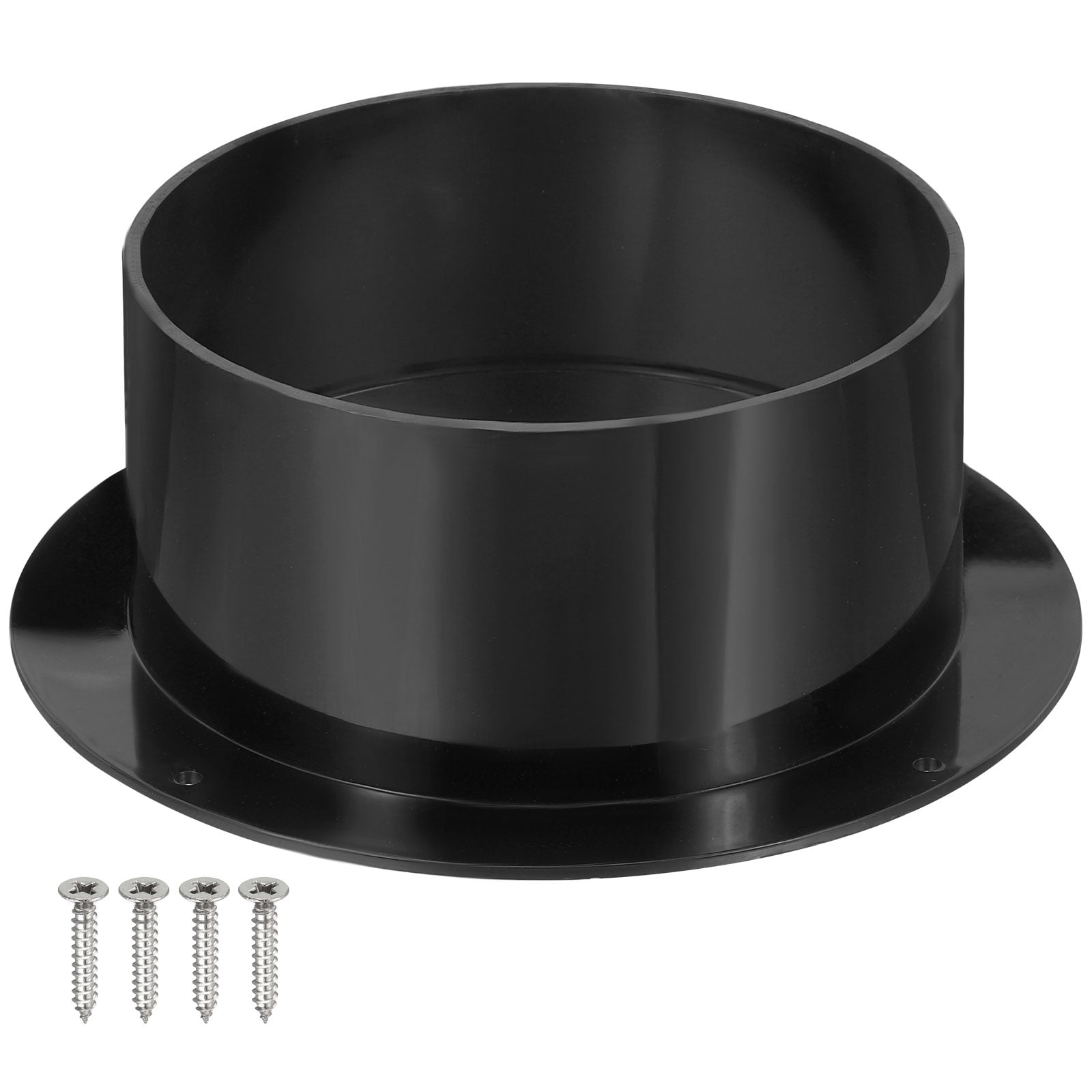 Uxcell 5" Duct Connector Flange ABS Exhaust Flange Duct Mounting Plate ...