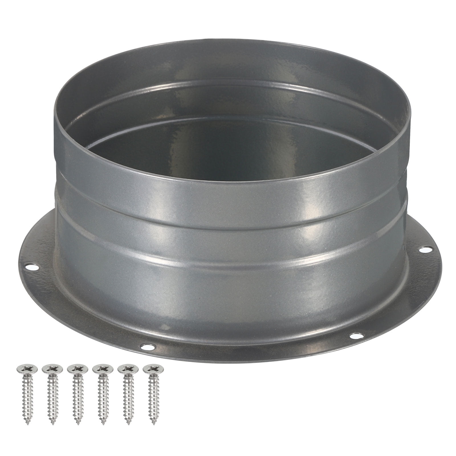 Uxcell 5" Duct Connector Flange Metal Exhaust Flange Duct Mounting ...