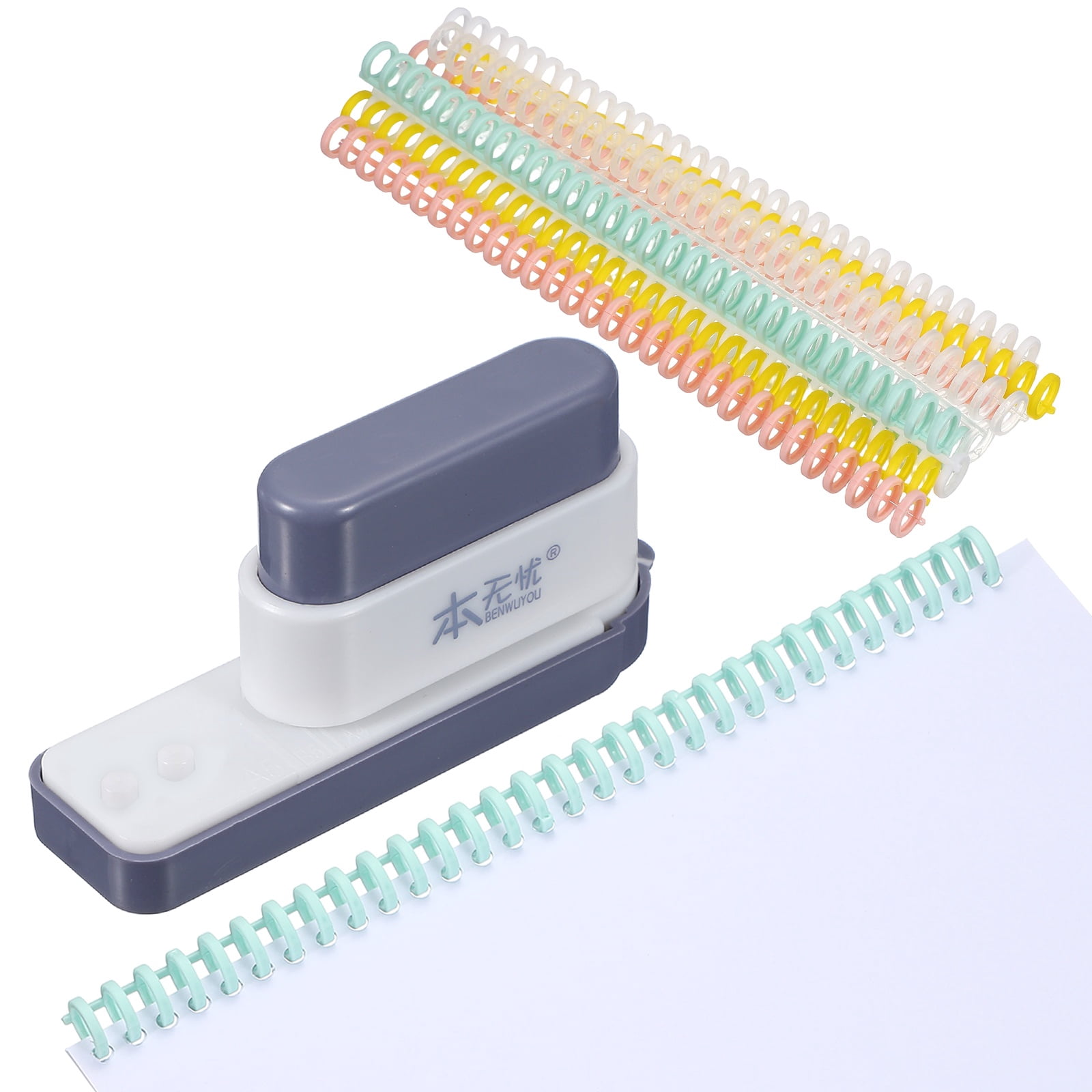 Uxcell 5 Hole Paper Puncher, Hole Punch Binding Machine Spiral Coil ...