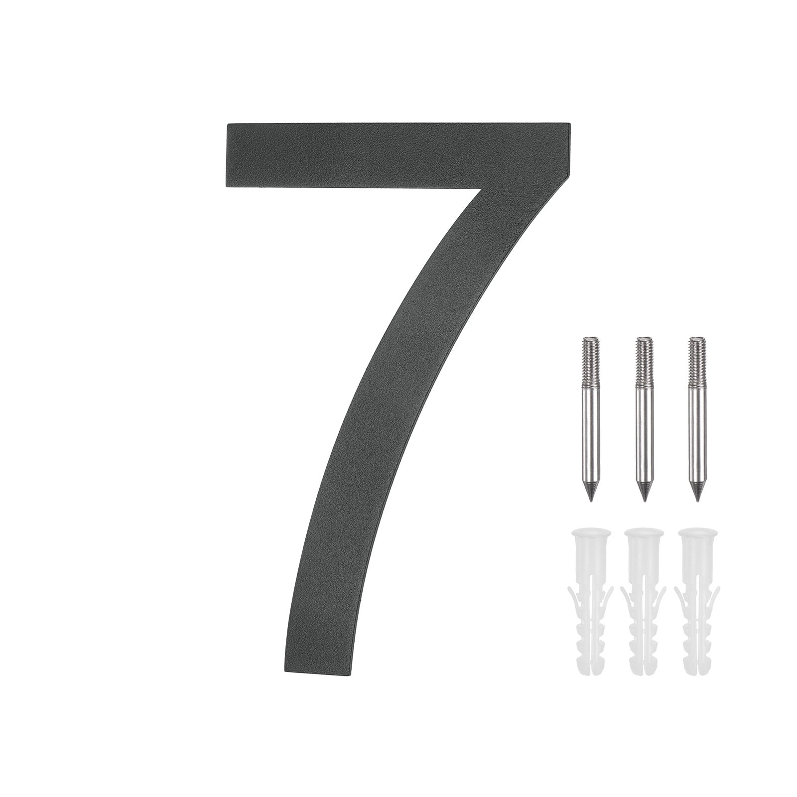 Uxcell 5 Inch 304 Stainless Steel Floating House Numbers, Modern House ...