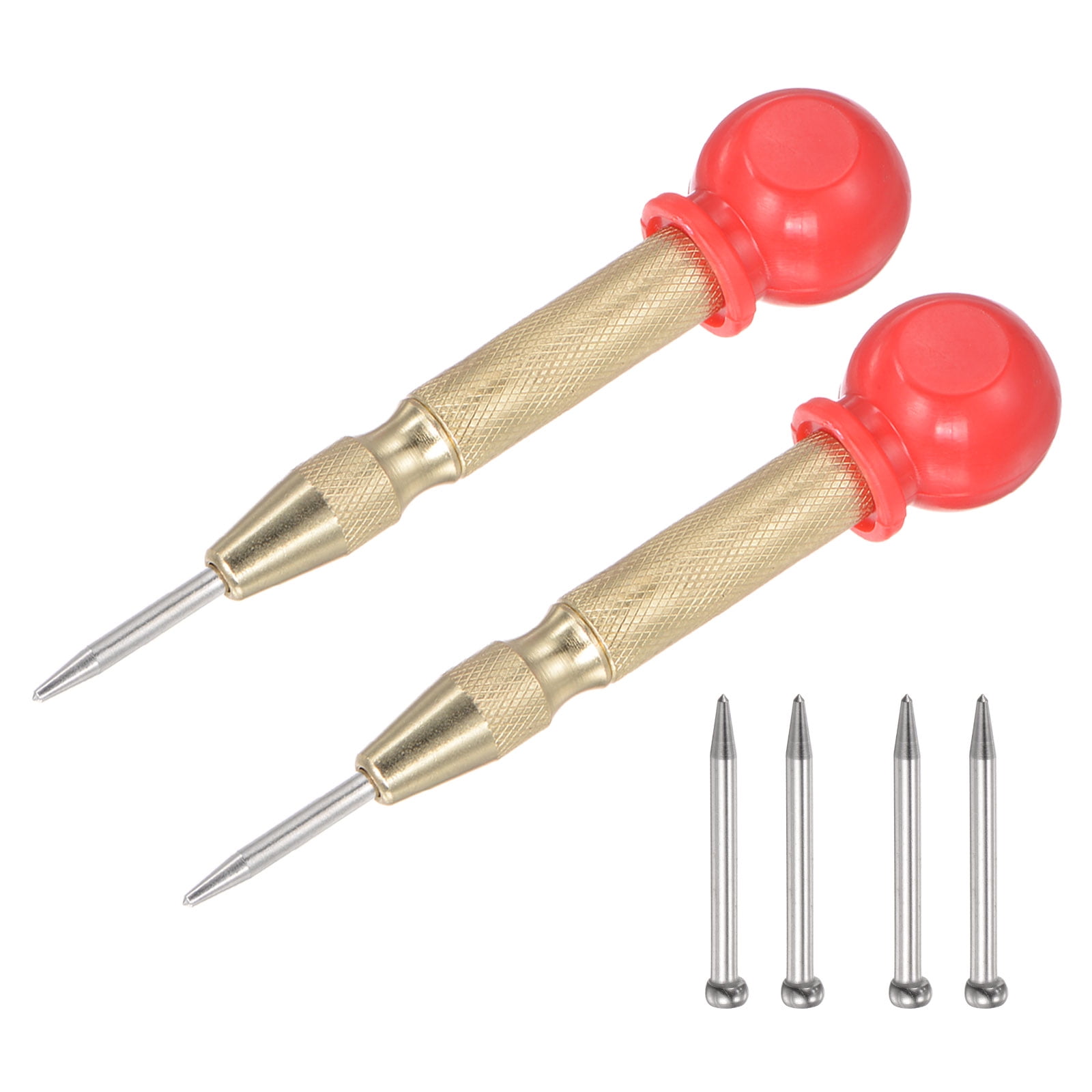 Uxcell 5-Inch Automatic Center Hole Punch Puncher Yellow with Cap ...