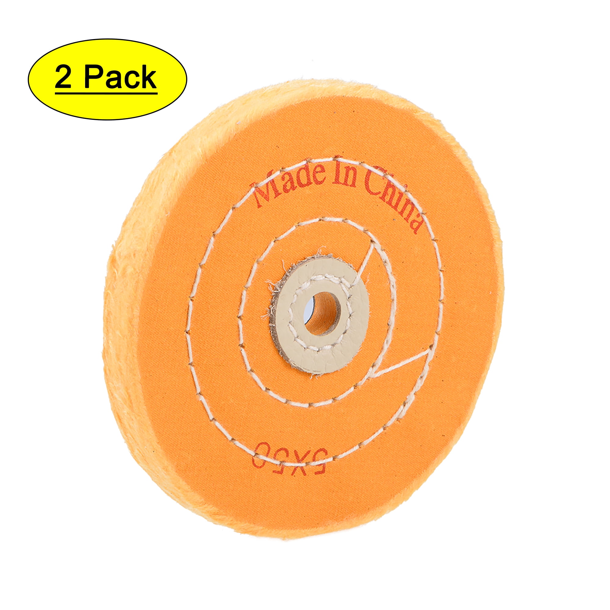 Uxcell 5-Inch Buffing Wheel Polishing for Bench Grinder Tool 1/2-Inch ...