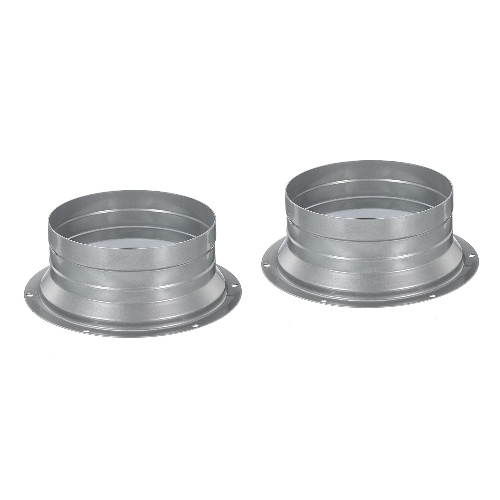 Uxcell 5 Inch Duct Connector Flange Metal Fitting Straight Pipe Flange ...