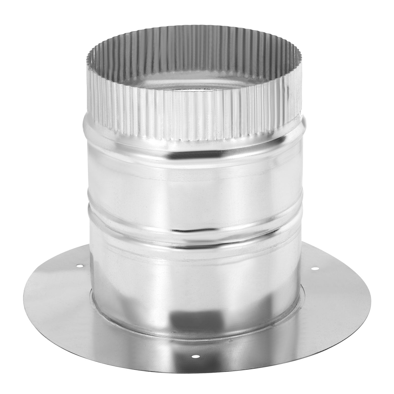 Uxcell 5 Inch Galvanized Steel Round Duct Collar Duct Connector Flange ...