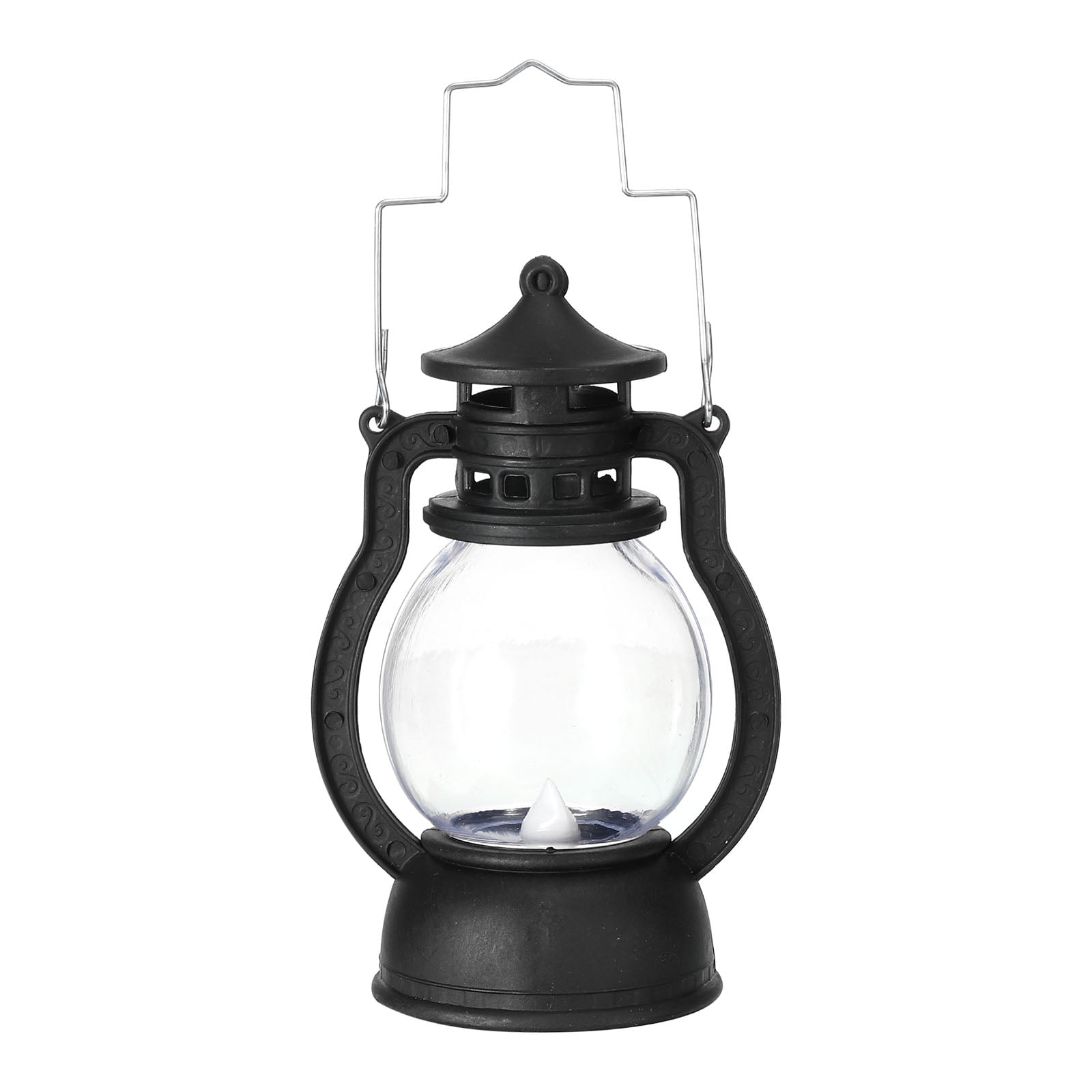 Uxcell 5 Inch Hanging Decorative Mini LED Candle Lantern Vintage, Black ...