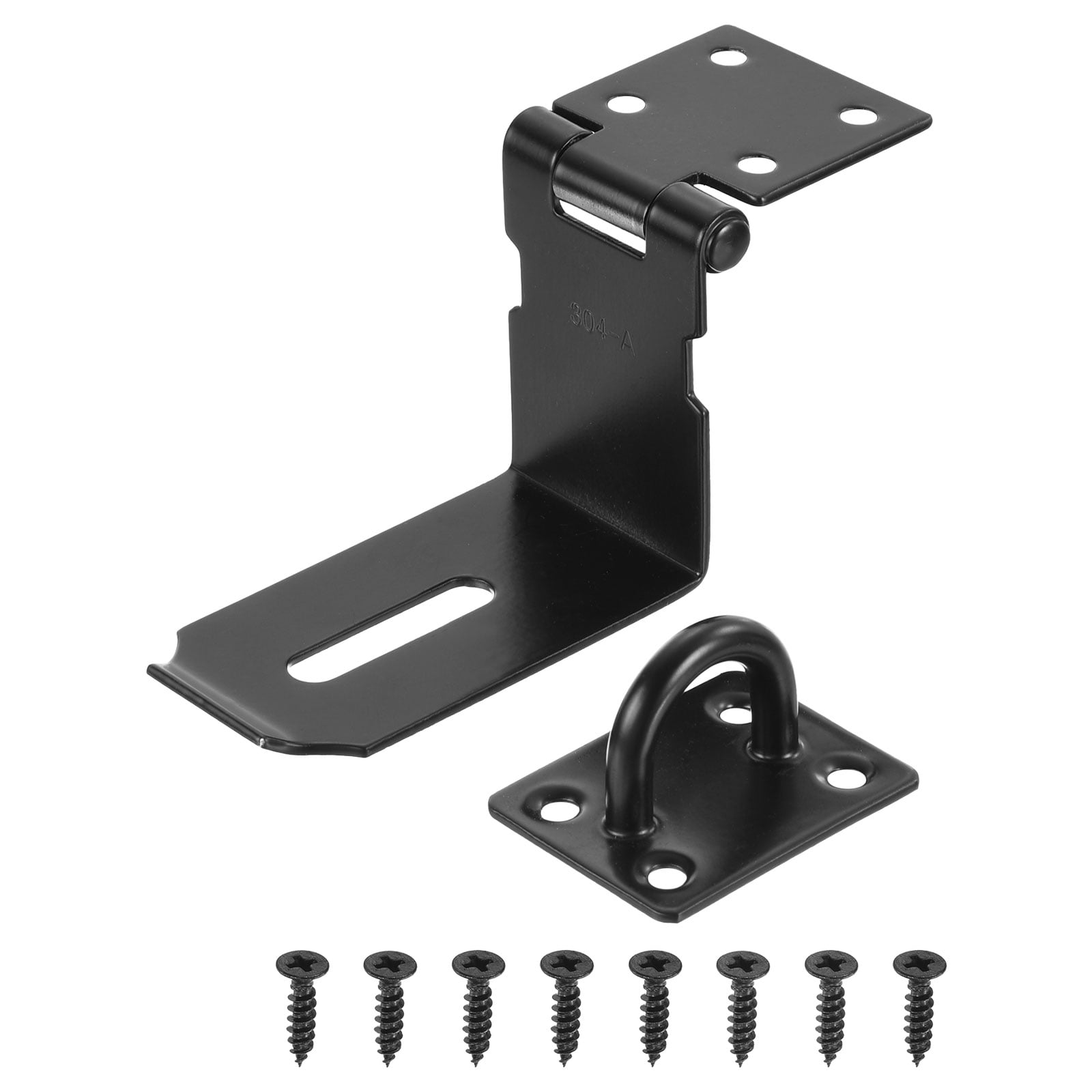 Uxcell 5 Inch Padlock Latch, Stainless Steel 90 Degree Security Padlock ...