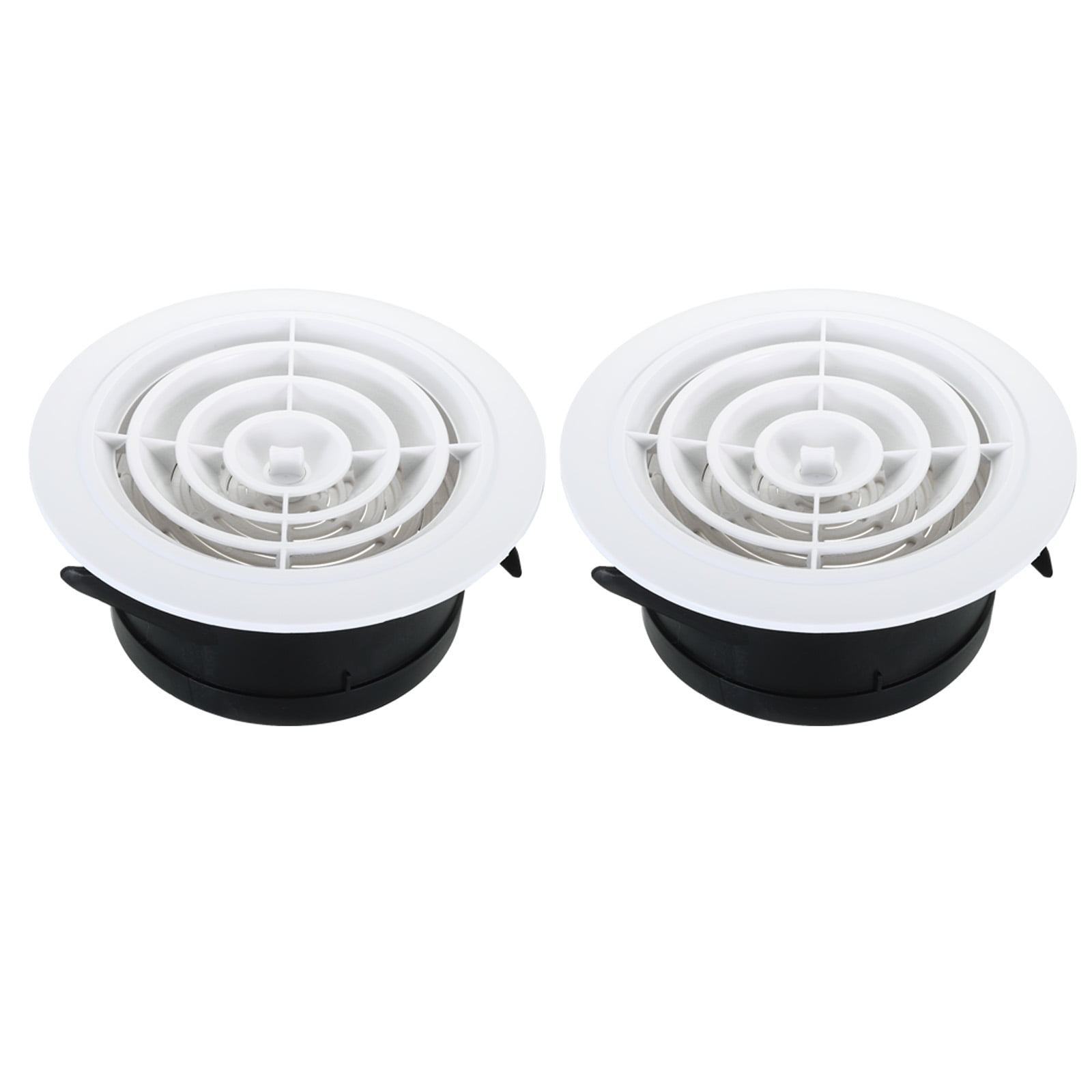 Uxcell 5 Inch Round Air Vent 2pcs Adjustable Ceiling Diffuser Grill ...