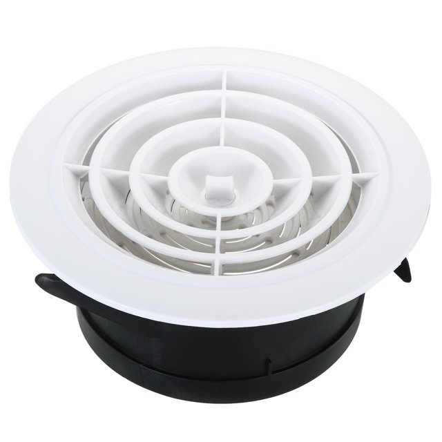 Uxcell 5 Inch Round Air Vent, Adjustable Ceiling Diffuser Grill Cover ...