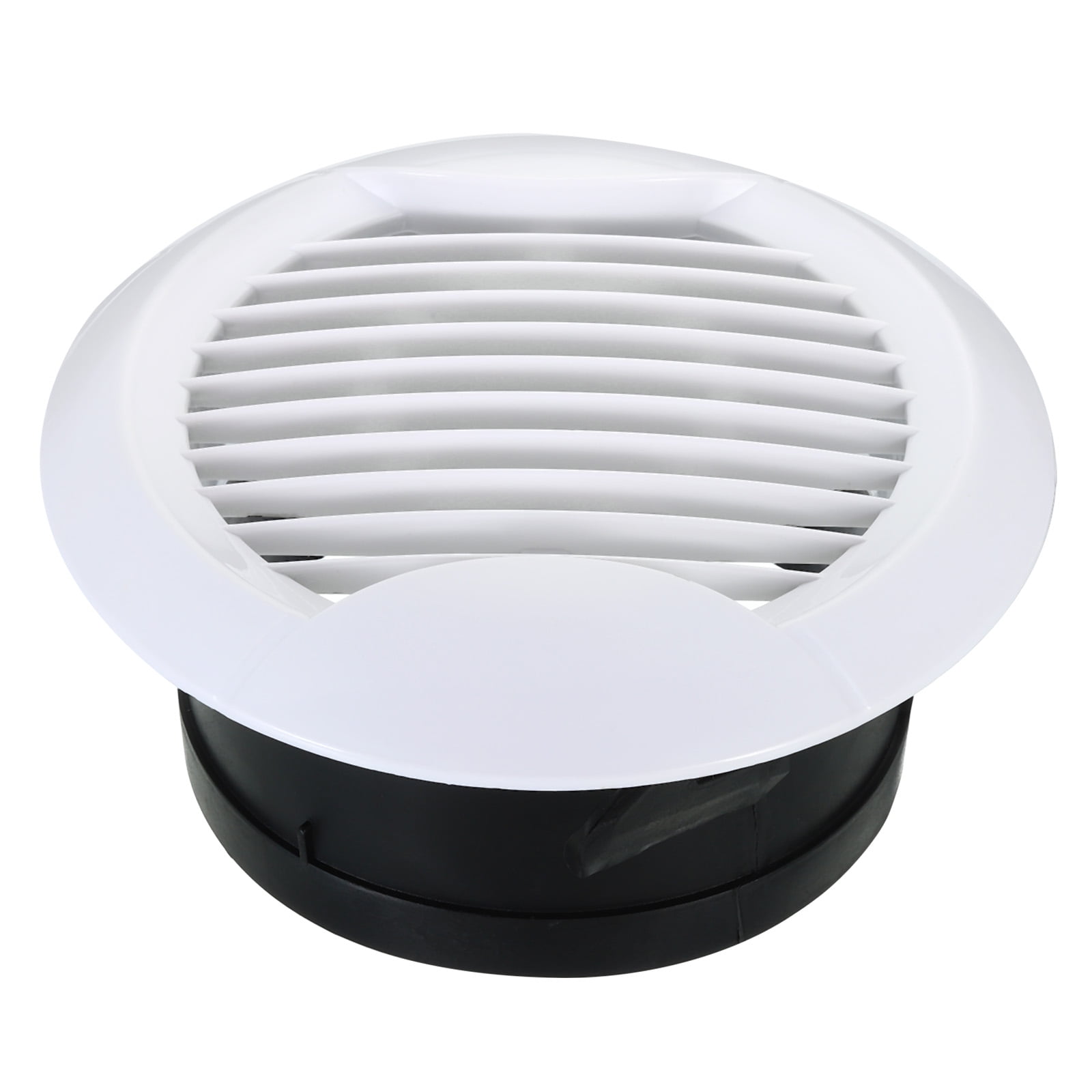 Uxcell 5 Inch Round Air Vent, Ceiling Diffuser Grill Cover ABS Louver ...