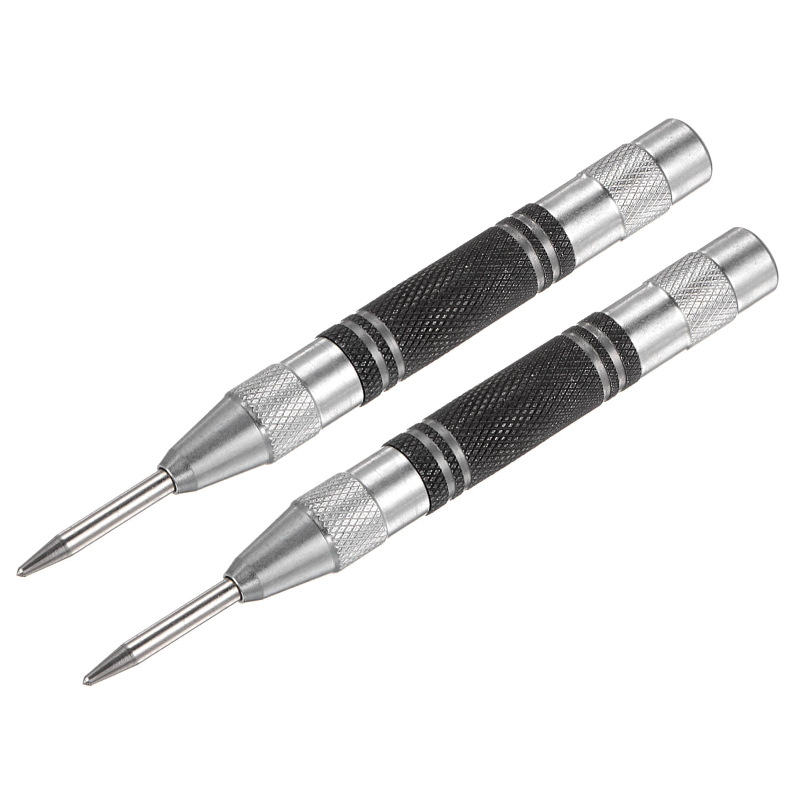 Uxcell 5-Inch Spring-Loaded Automatic Center Hole Punch Puncher Black ...