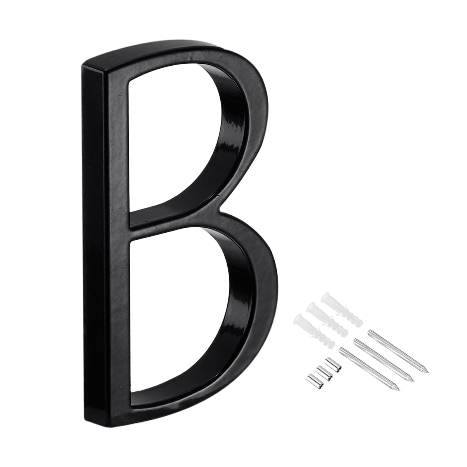 Uxcell 5 Inch Zinc Alloy Modern Floating House Letter B Address Sign ...