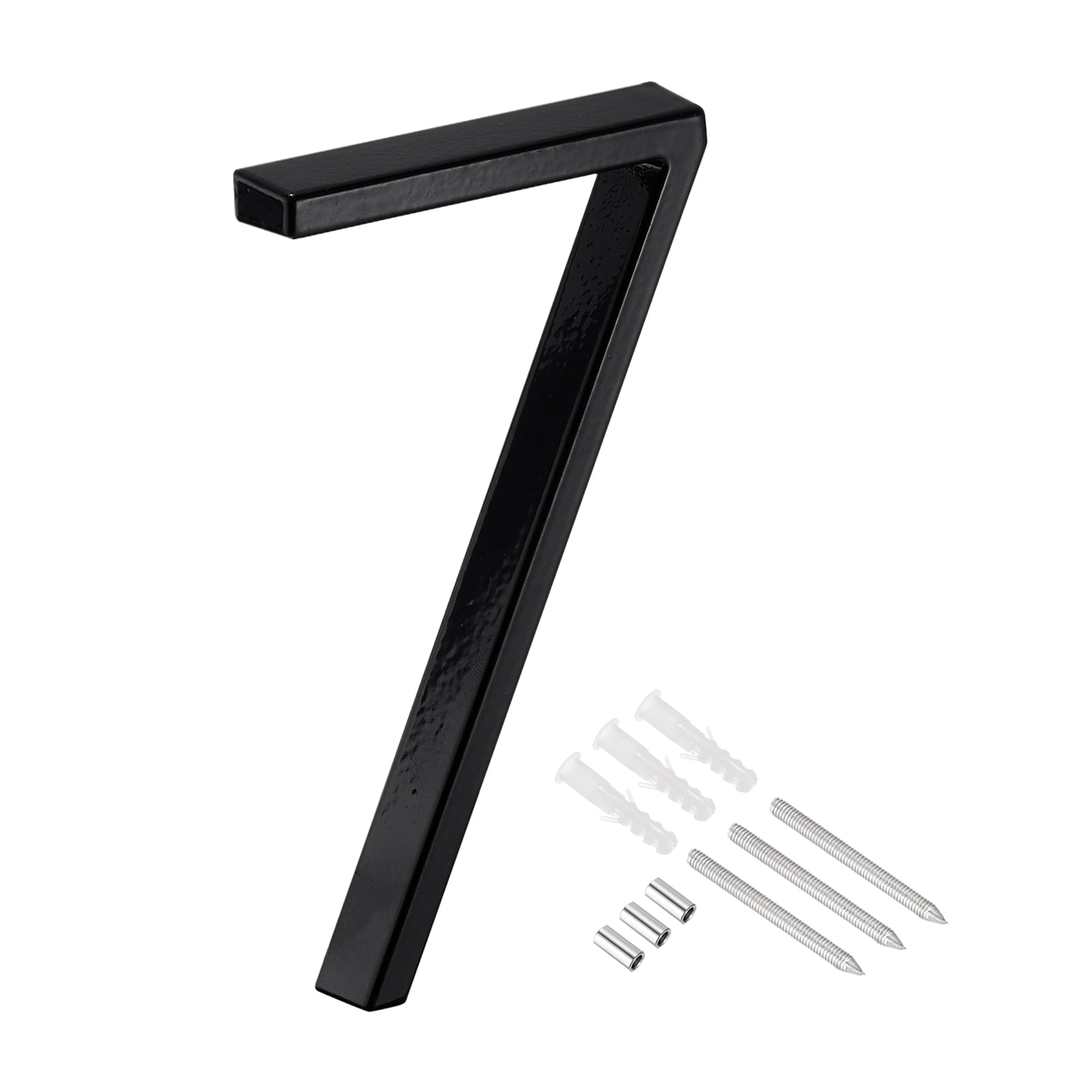 Uxcell 5 Inch Zinc Alloy Modern Floating House Number 7 Address Sign ...