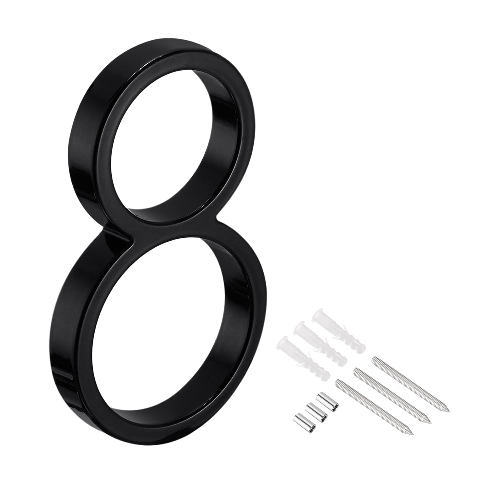 Uxcell 5 Inch Zinc Alloy Modern Floating House Number 8 Address Sign ...