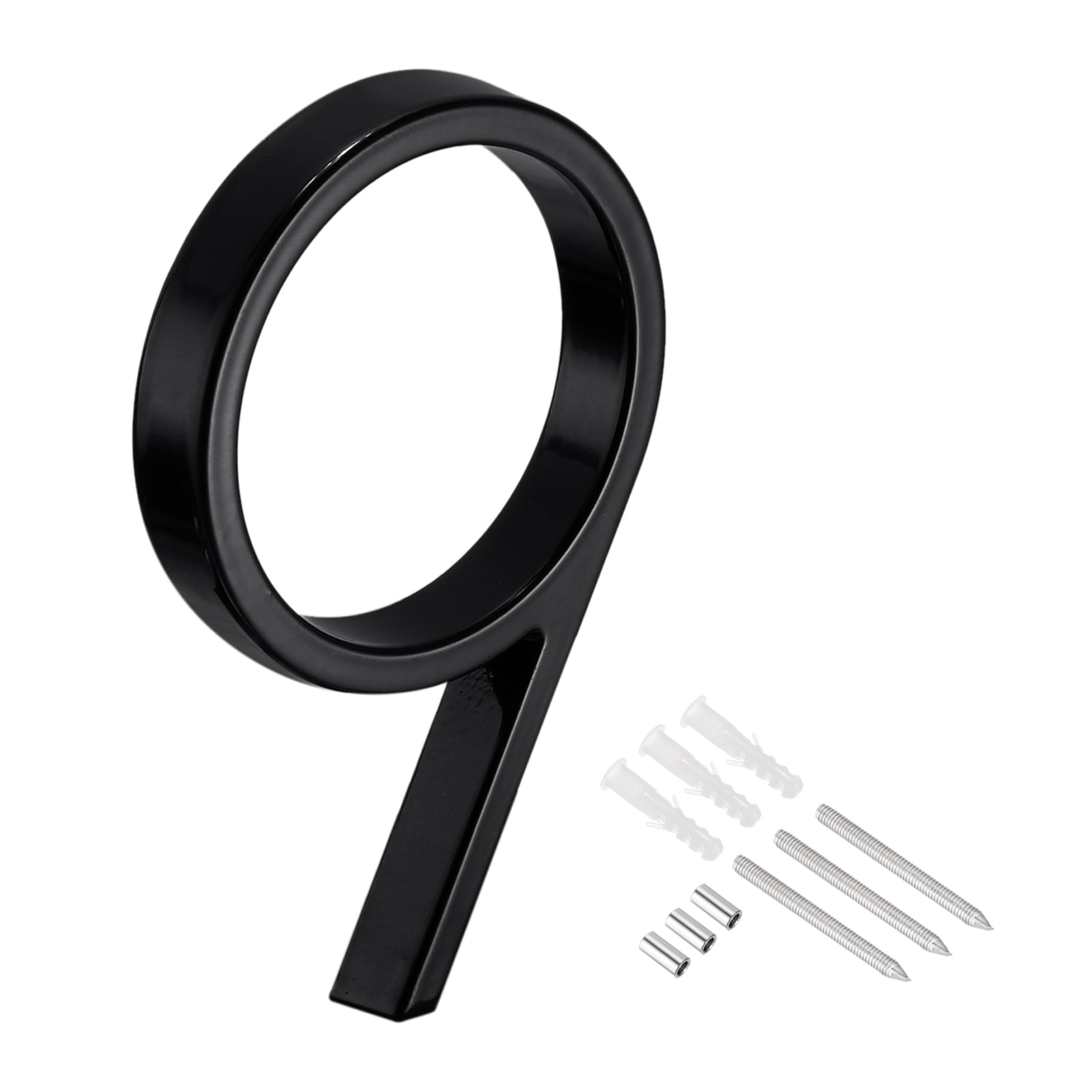 Uxcell 5 Inch Zinc Alloy Modern Floating House Number 9 Address Sign ...