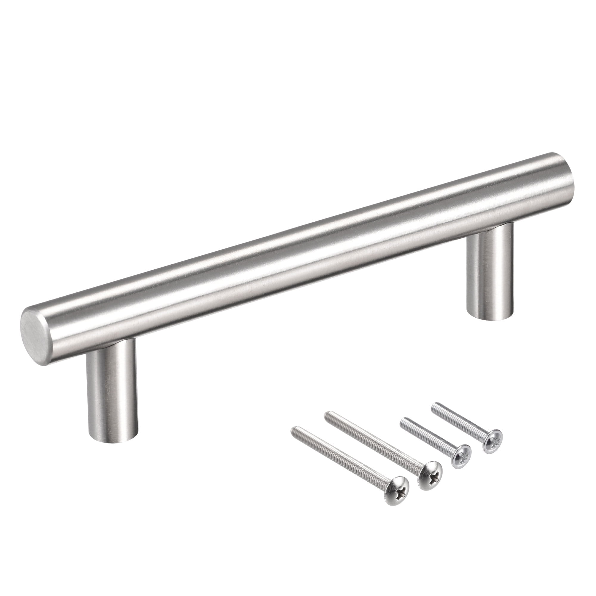 Uxcell 5" Length 3" Hole Center Stainless Steel T Bar Pull Handle 12mm ...