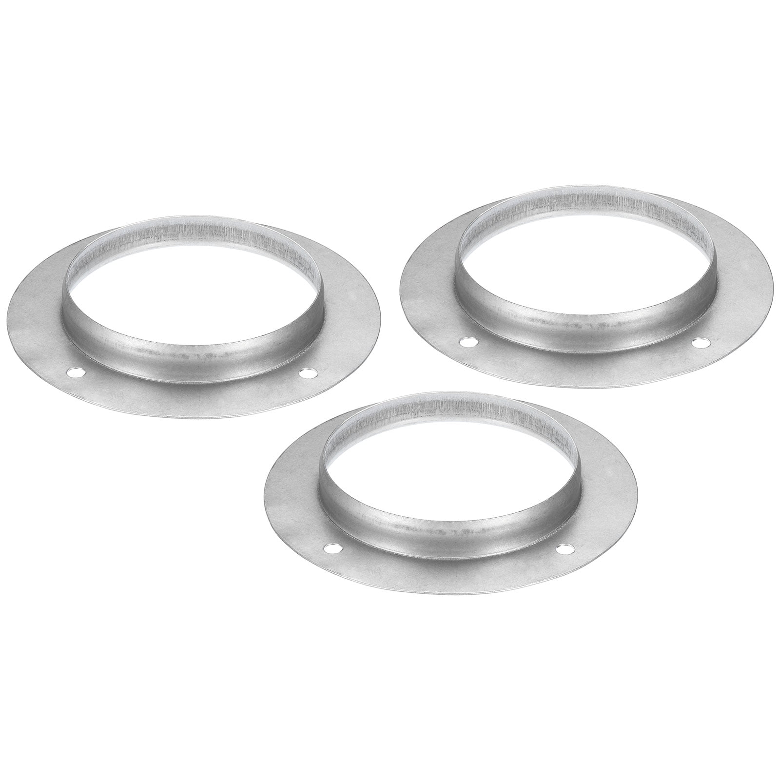 Uxcell 5" Metal Duct Connector Flange Straight Pipe Exhaust Flange Duct ...