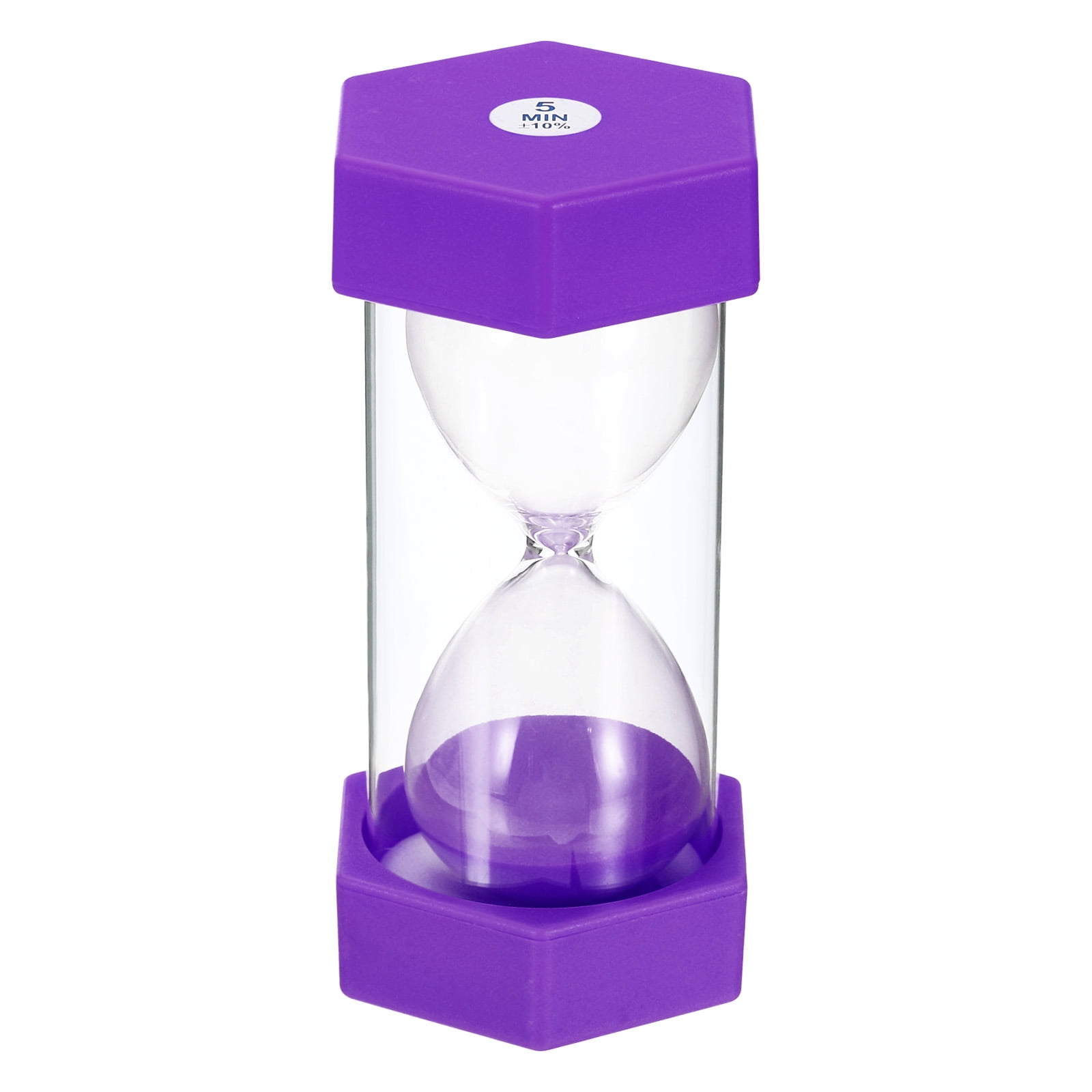 Uxcell 5 Min Sand Timer, Hexagon with Plastic Cover, Count Down Sand ...