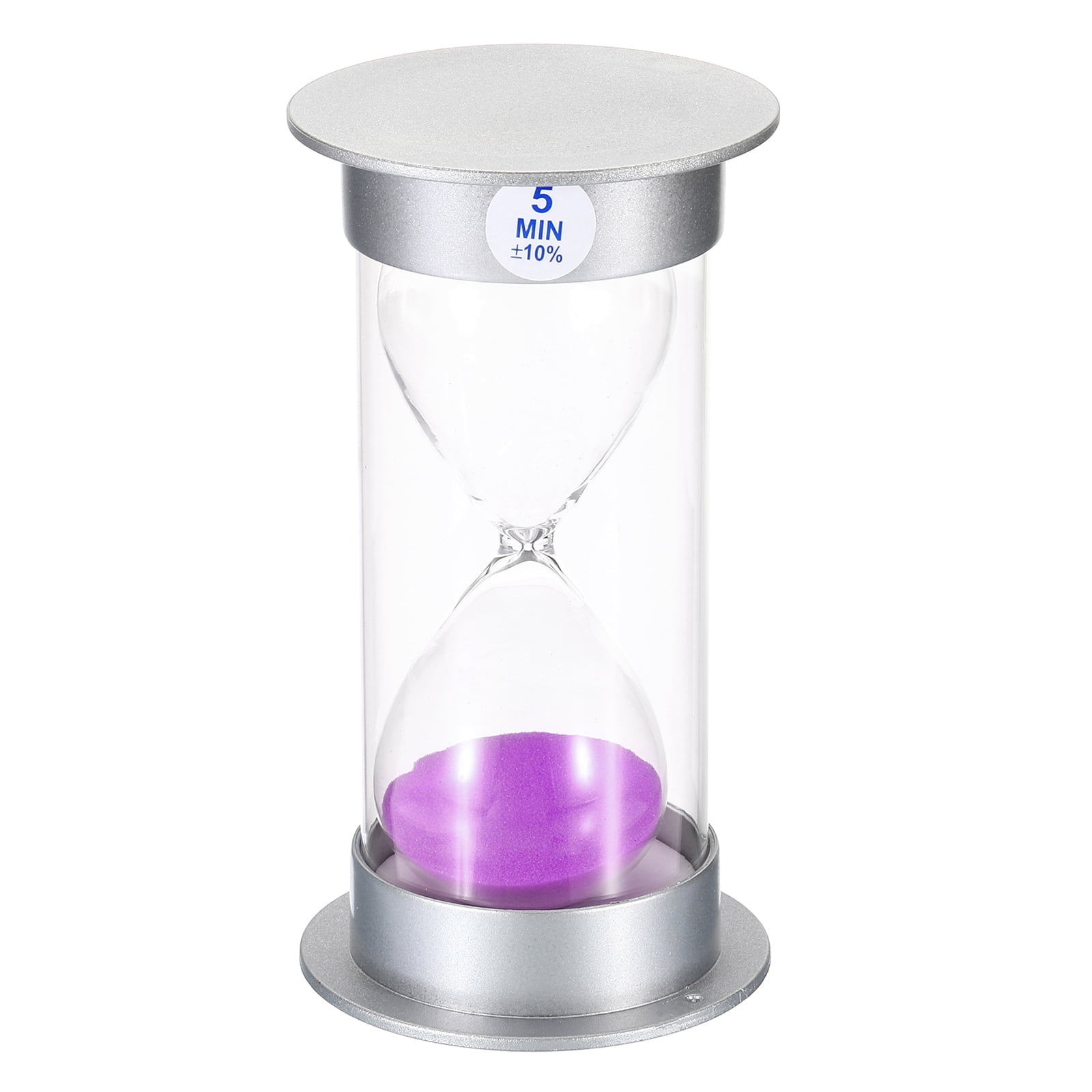 Uxcell 5 Minute Sand Timer, Sandy Clock, Count Down Sand Glass, Purple ...